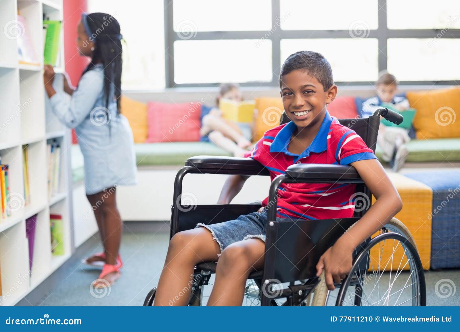 Handicapped Children At School