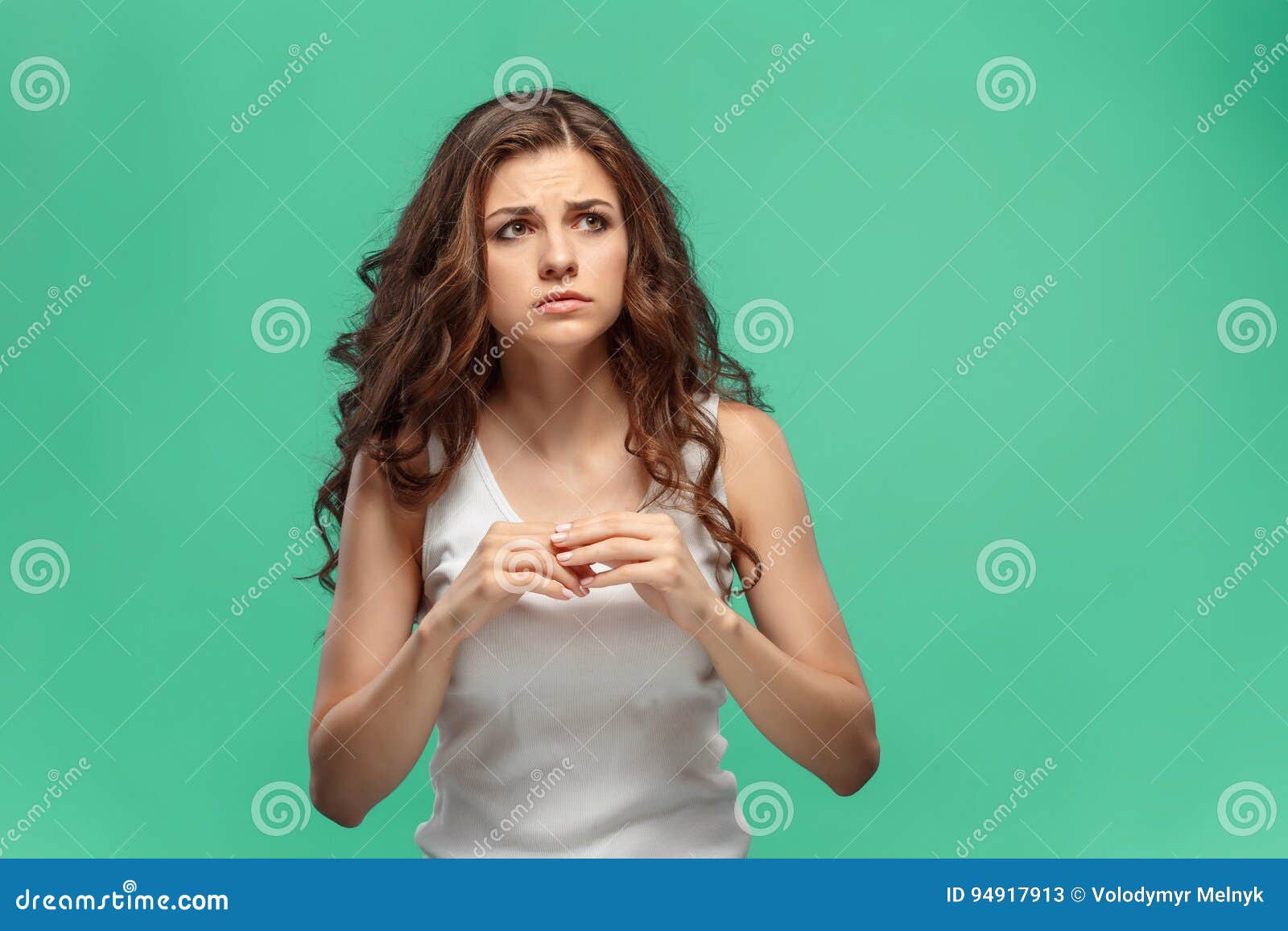 The Portrait of Disaffected Woman Stock Image - Image of disaffected ...