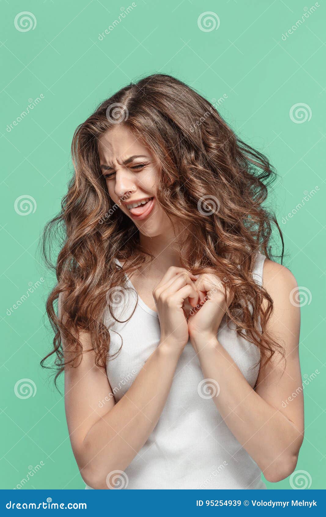 The Portrait of Disaffected Woman Stock Image - Image of displeasure ...