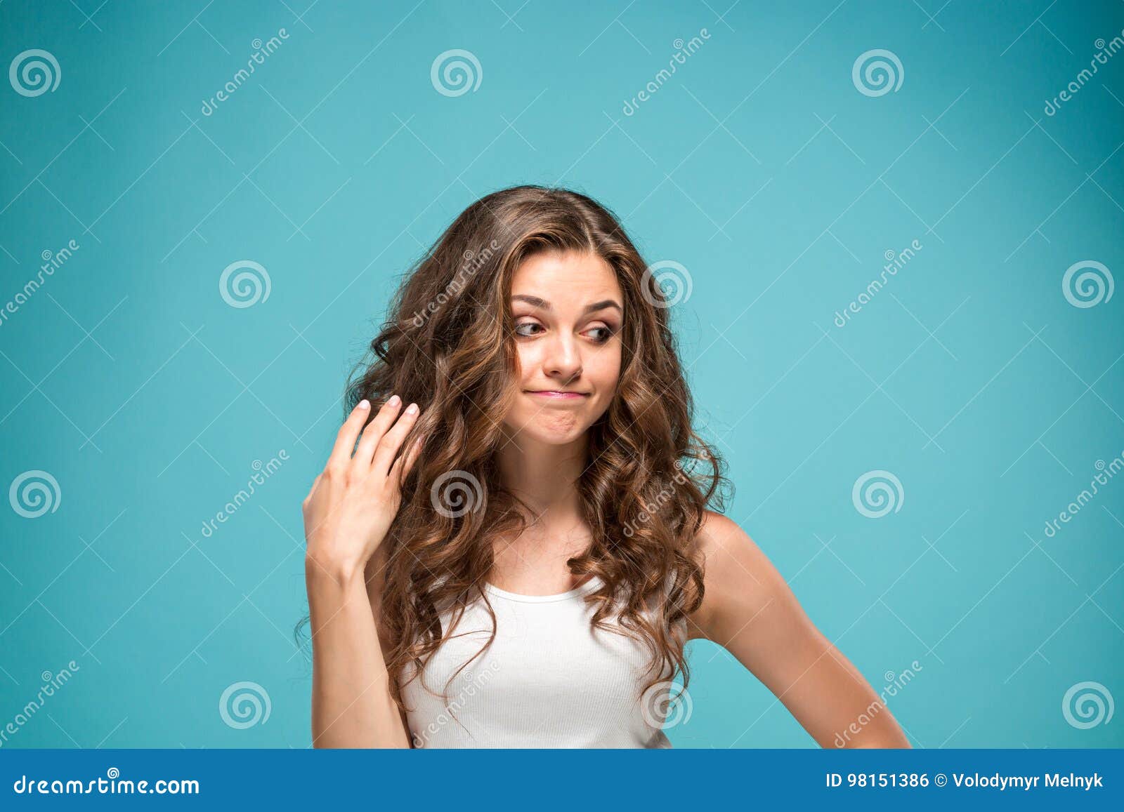 The Portrait of Disaffected Woman Stock Photo - Image of caucasian ...