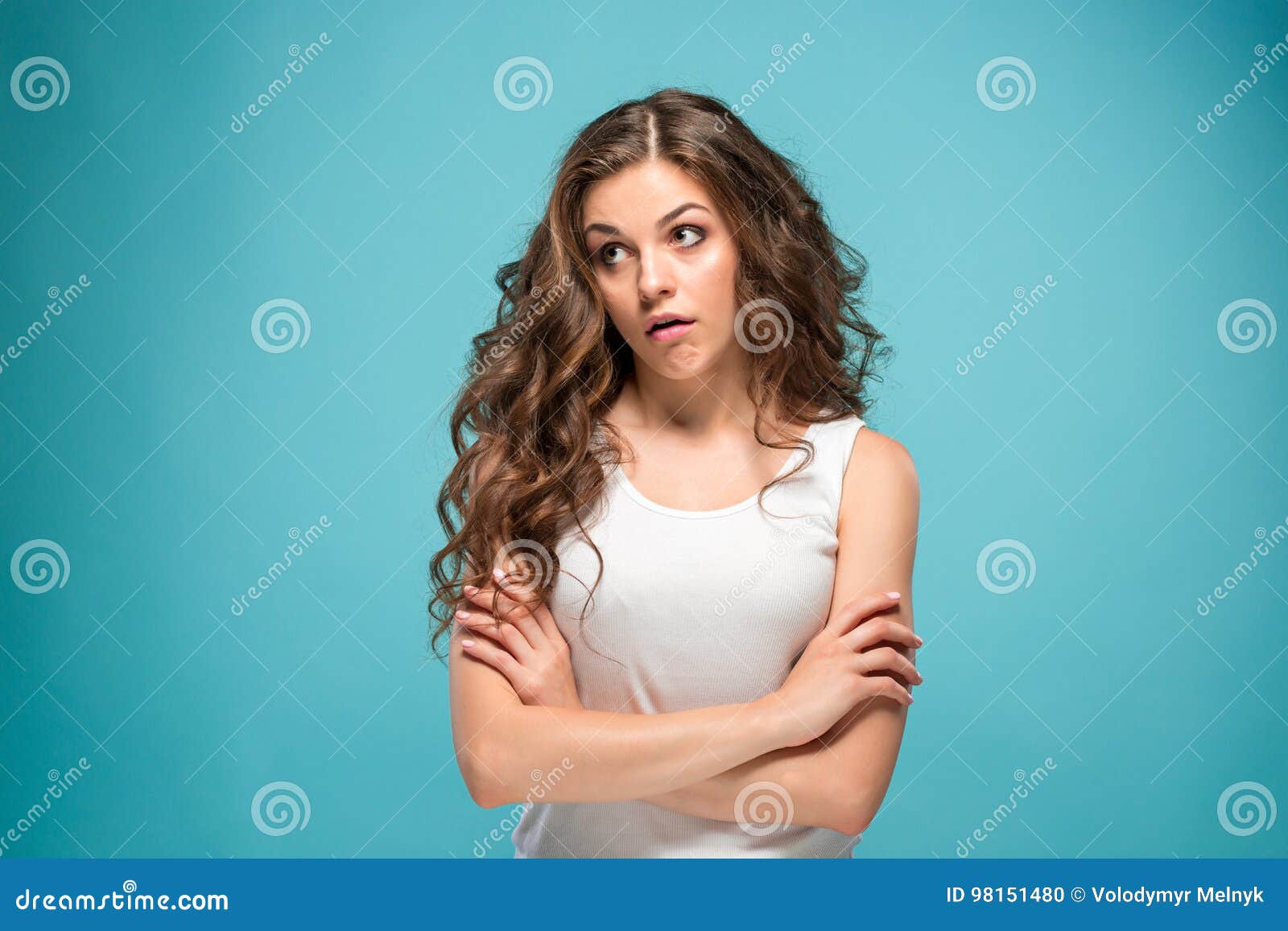The Portrait of Disaffected Woman Stock Photo - Image of angry, emotion ...