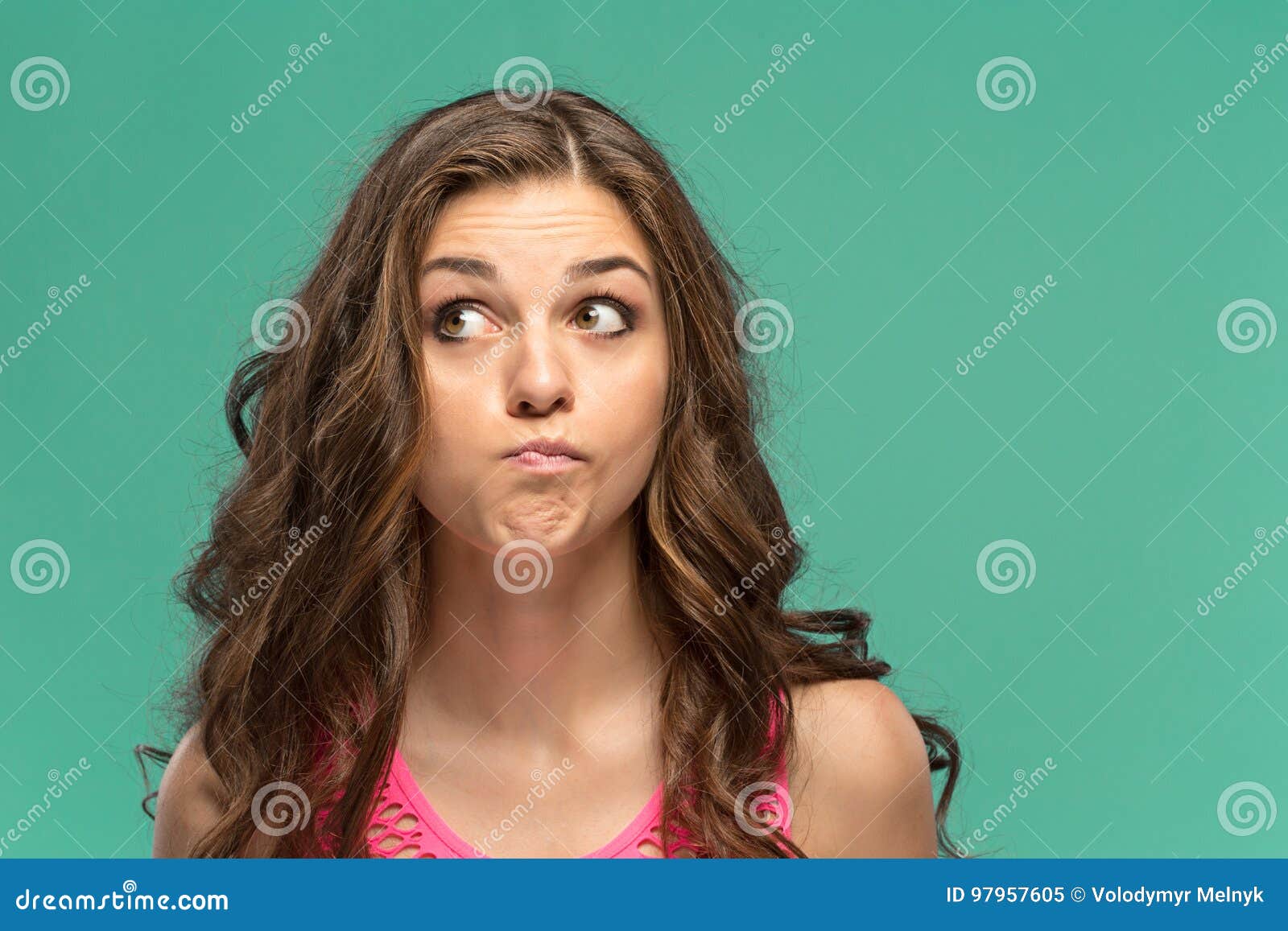 The Portrait of Disaffected Woman Stock Image - Image of contempt ...