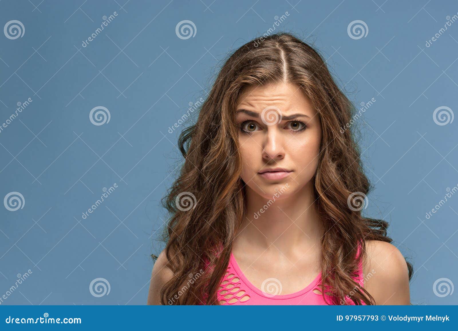 The Portrait of Disaffected Woman Stock Image - Image of eyes ...