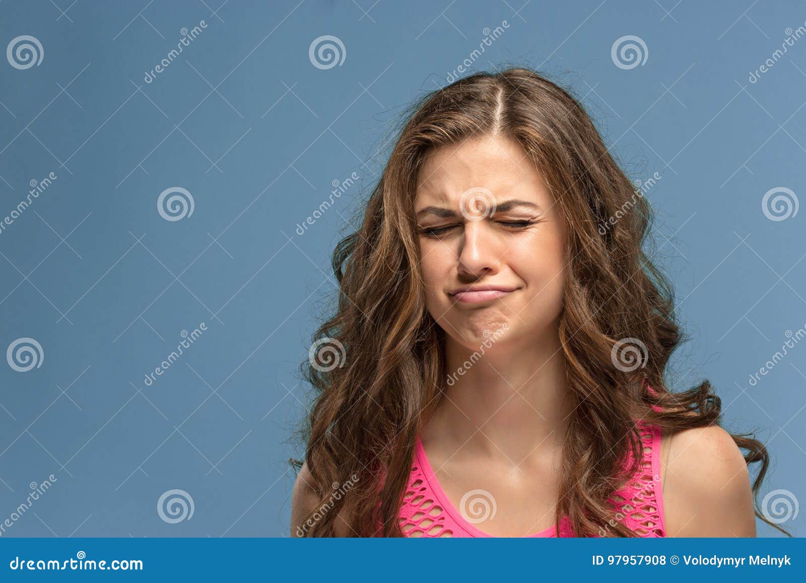 The Portrait of Disaffected Woman Stock Photo - Image of disgusting ...