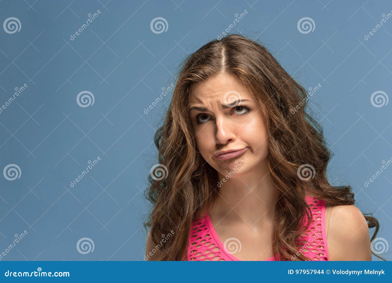 The Portrait of Disaffected Woman Stock Photo - Image of caucasian ...