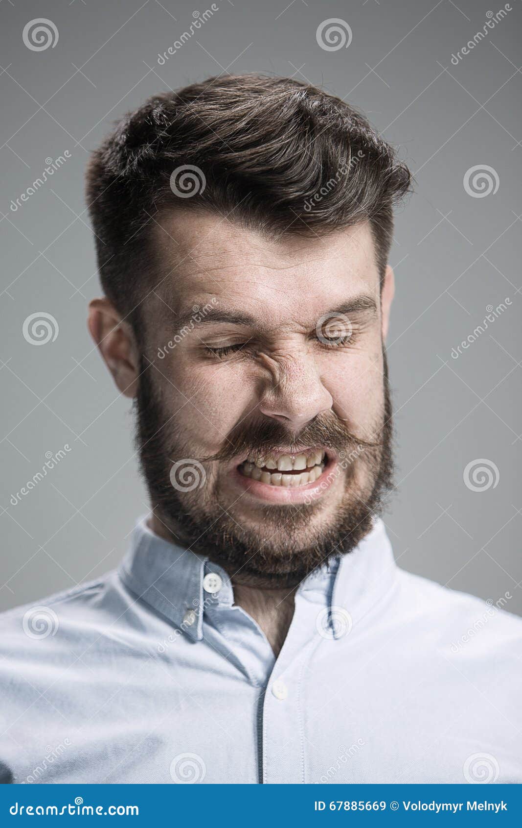 Portrait of disgusted man stock image. Image of disgusted - 67885669