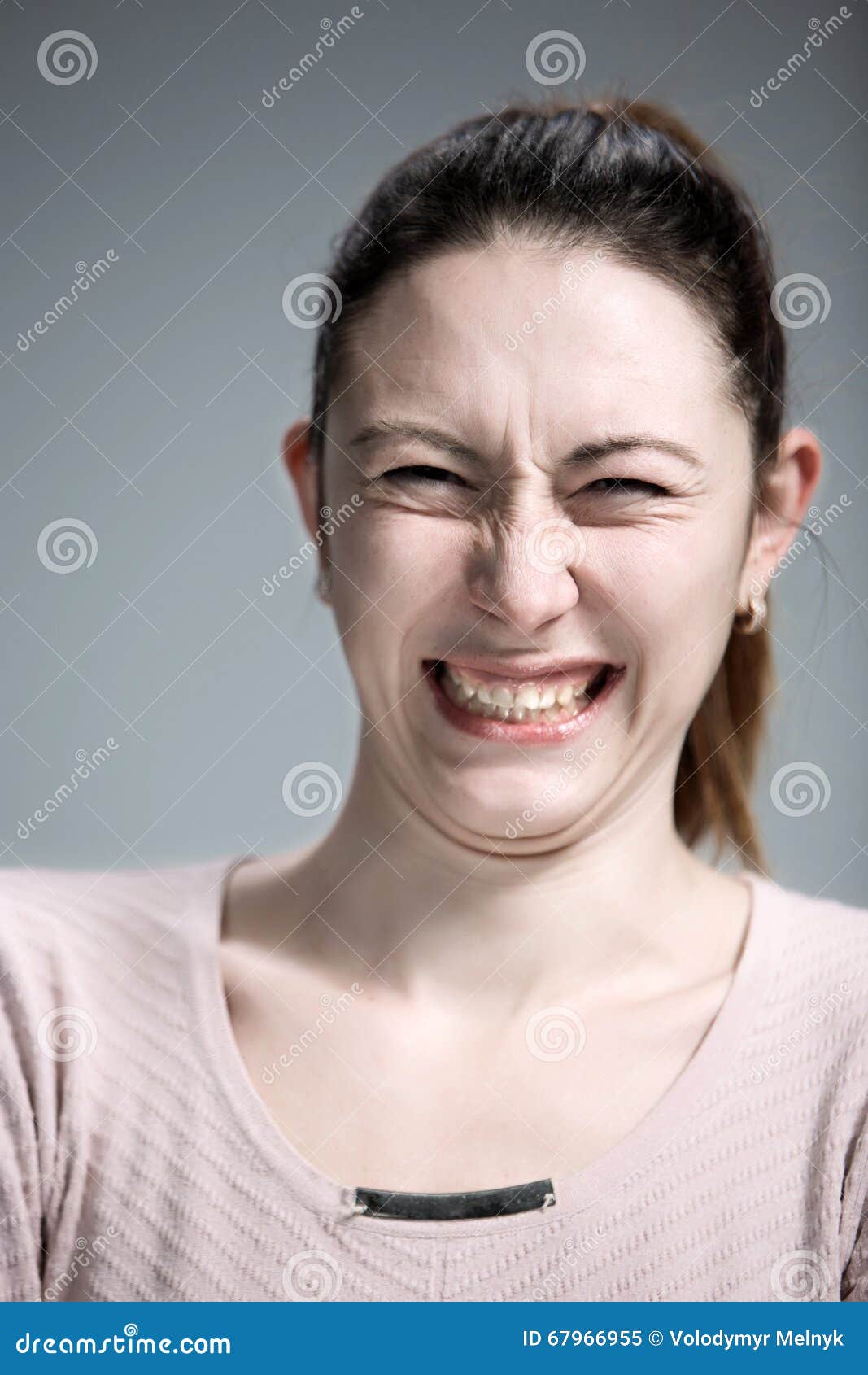 Portrait of Disgusted Woman Stock Image - Image of businesswoman ...