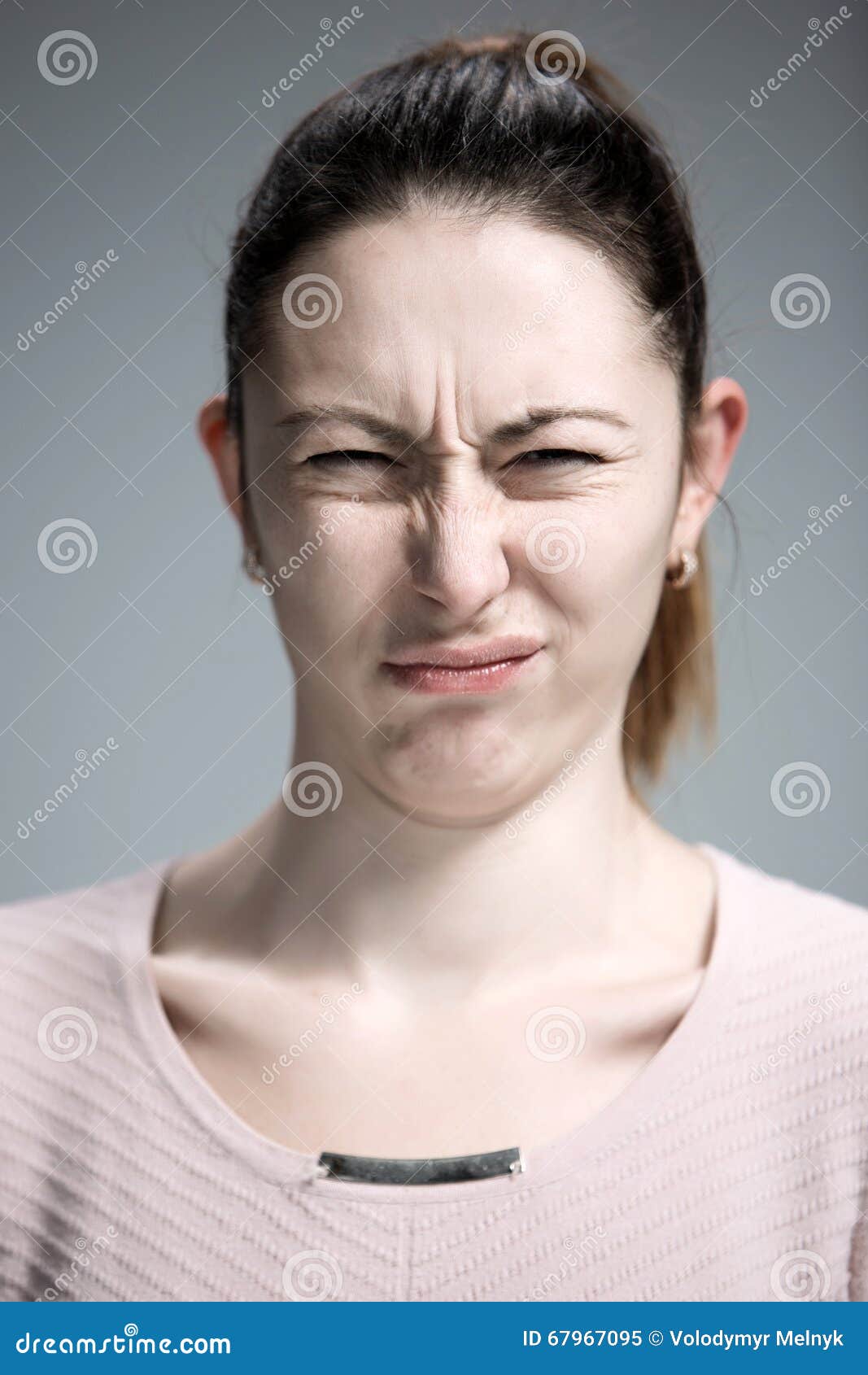 Portrait of Disgusted Woman Stock Image - Image of fearful, head: 67967095