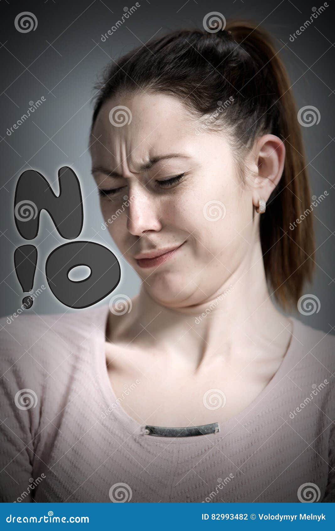 Portrait of Disgusted Woman Stock Photo - Image of businesswoman ...