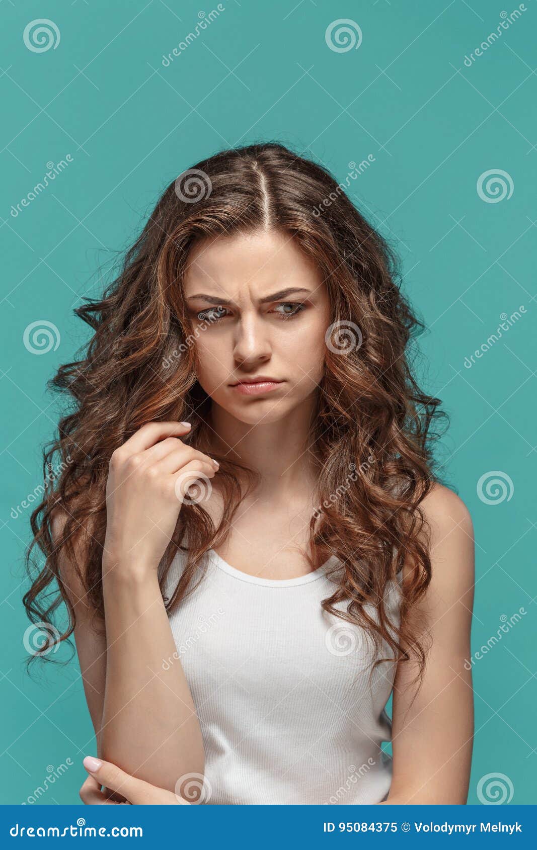 The Portrait of Disgusted Woman Stock Image - Image of displeasure ...