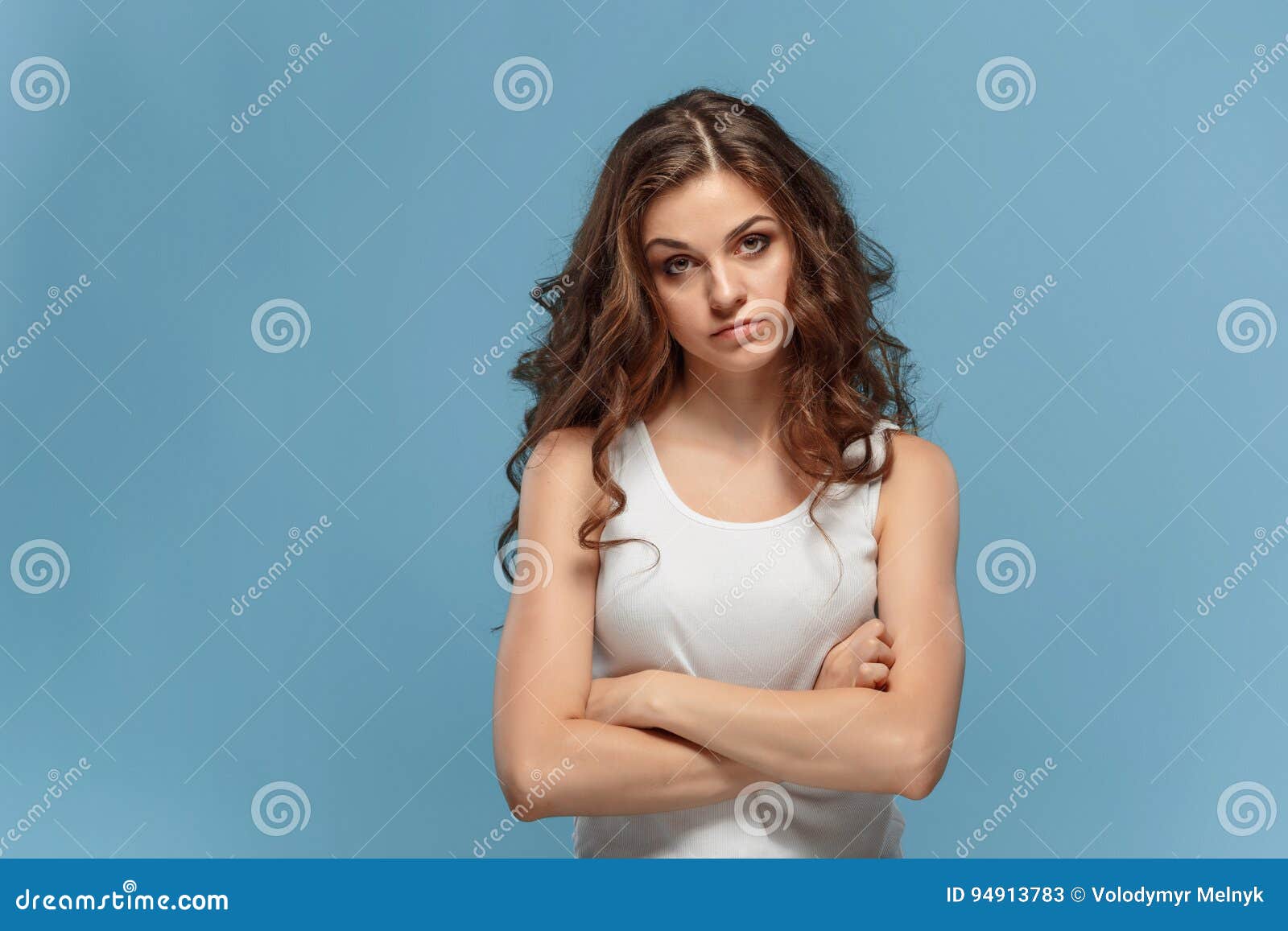 The Portrait of Disgusted Woman Stock Image - Image of caucasian, human ...