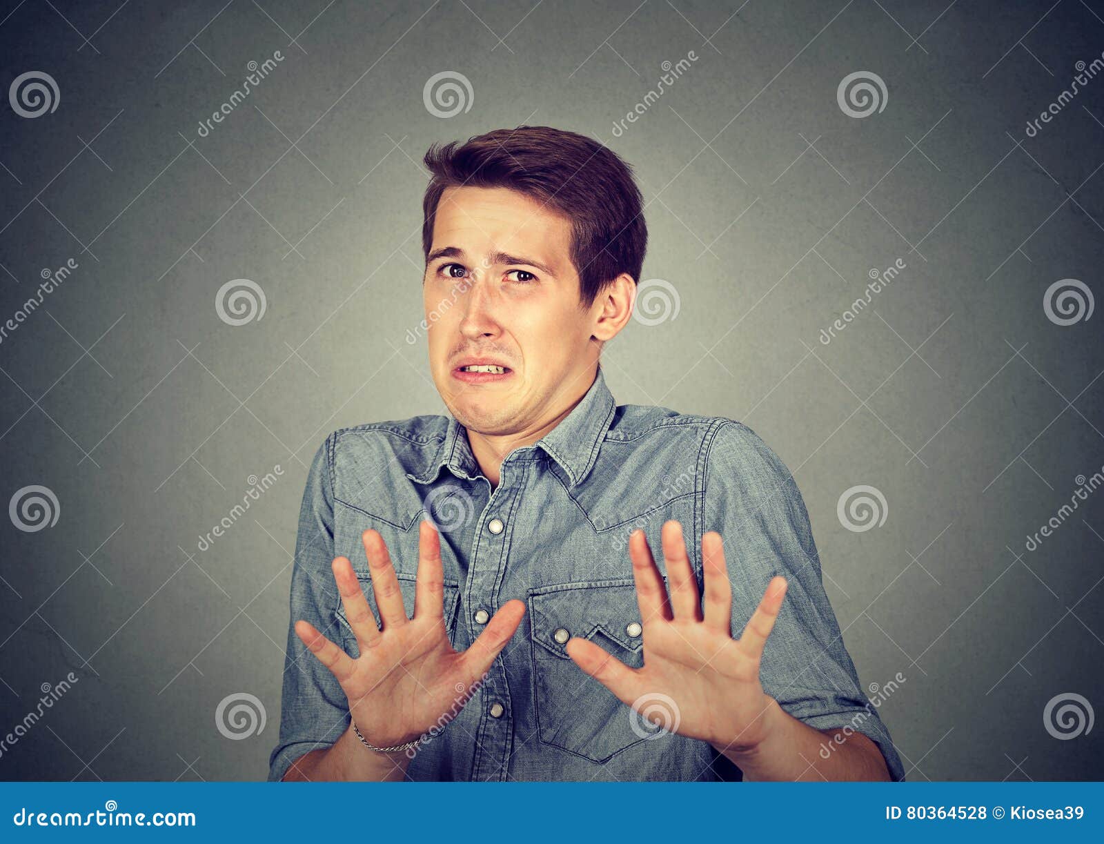 Portrait Disgusted Young Man. Negative Emotion Stock Photo - Image of ...