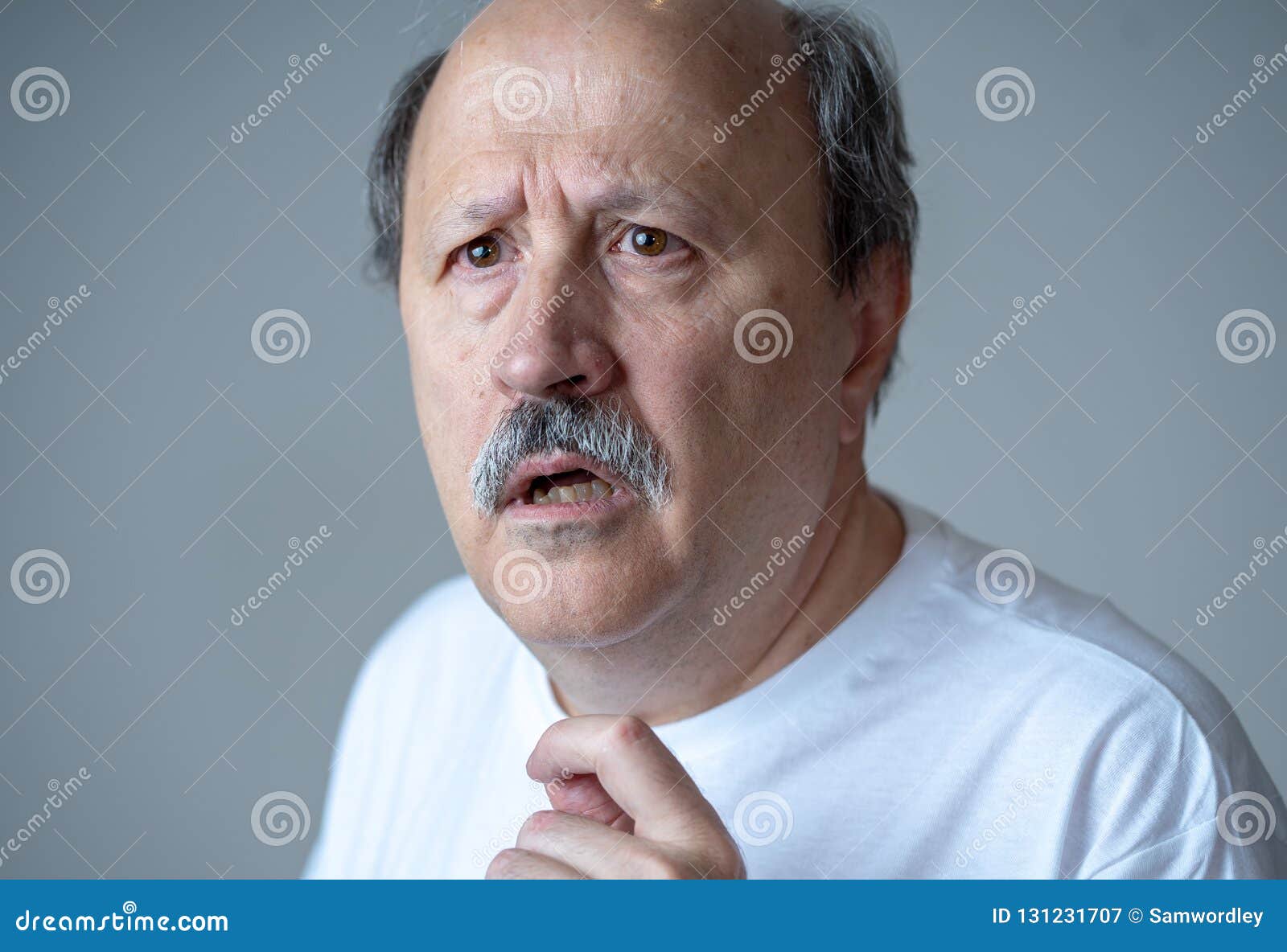 Portrait of Disorientated and Confused Old Man Suffering from Alzheimer ... Portrait of Disorientated and Confused Old Man Suffering from Alzheimer ...