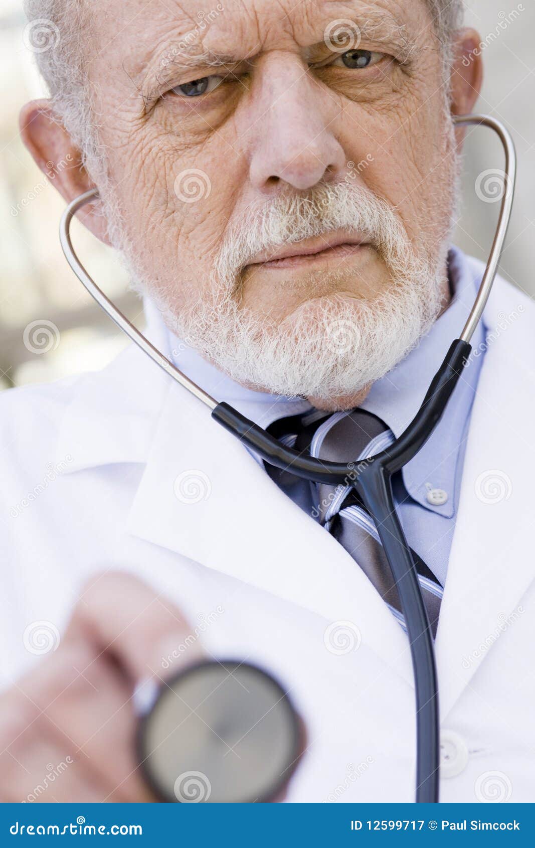 Portrait of Doctor stock image. Image of person, outside - 12599717