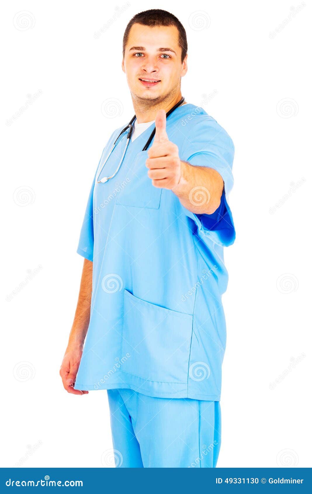 Portrait of a Doctor Gesturing Ok Sign Stock Photo - Image of physician ...
