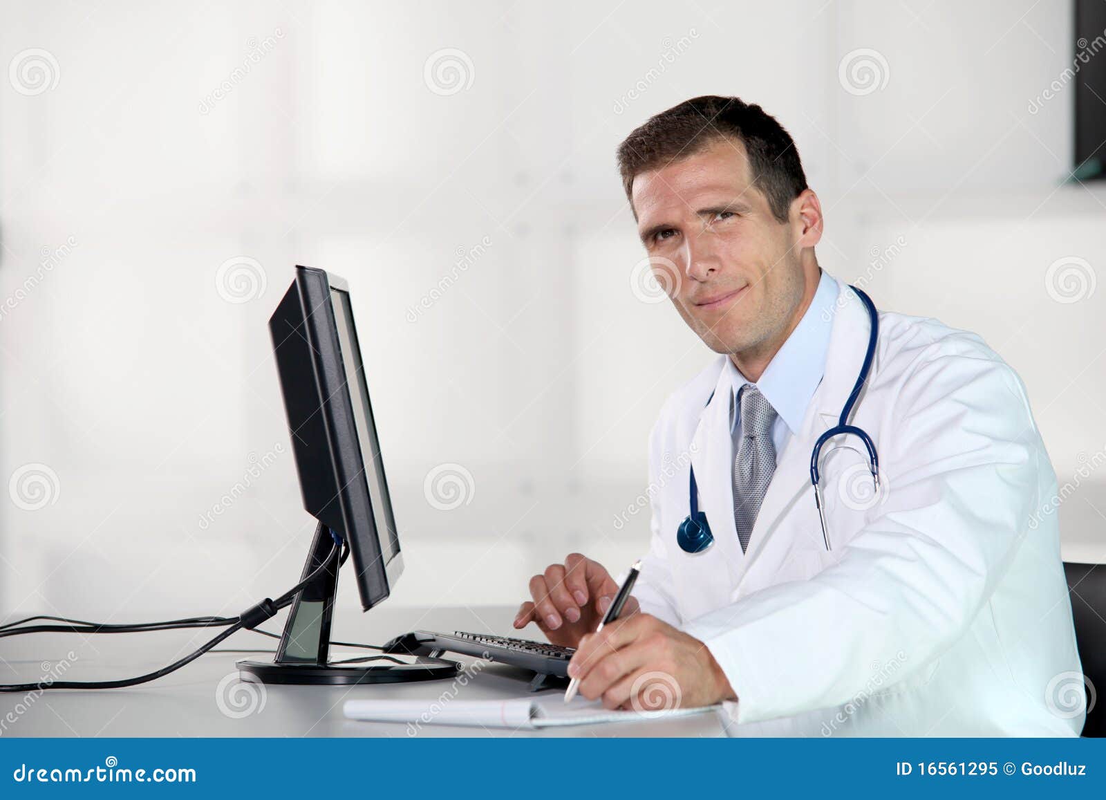 Portrait of Doctor in the Office Stock Image - Image of doctor, work ...