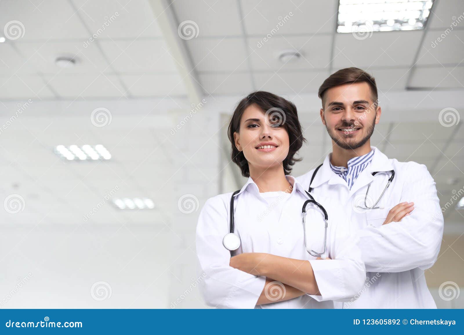 Portrait of Doctors in Coats Stock Photo - Image of caucasian ...