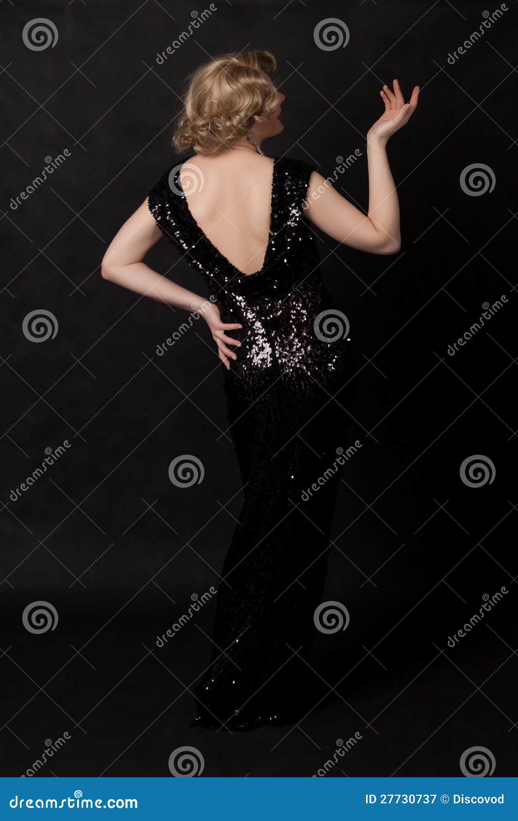 Portrait of Drag Queen. View from the Back Stock Image - Image of ...
