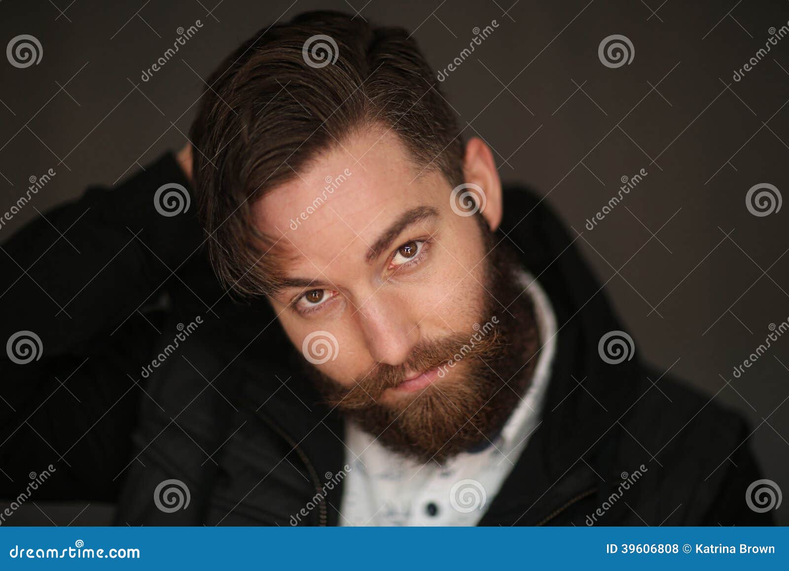 Portrait of a Dramatic Expressive Man Stock Photo - Image of human ...