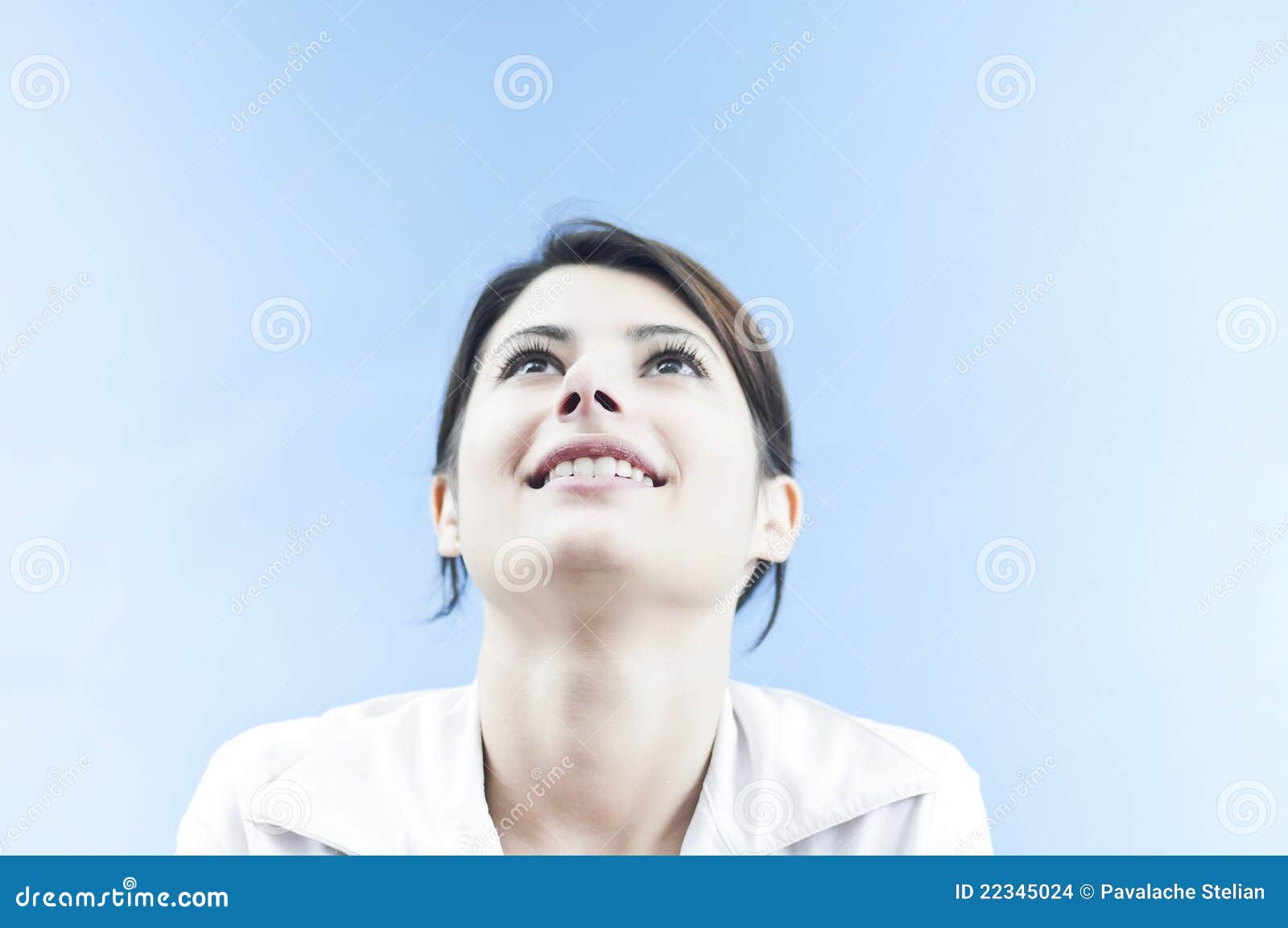 Portrait of a dreamy woman stock photo. Image of happy - 22345024
