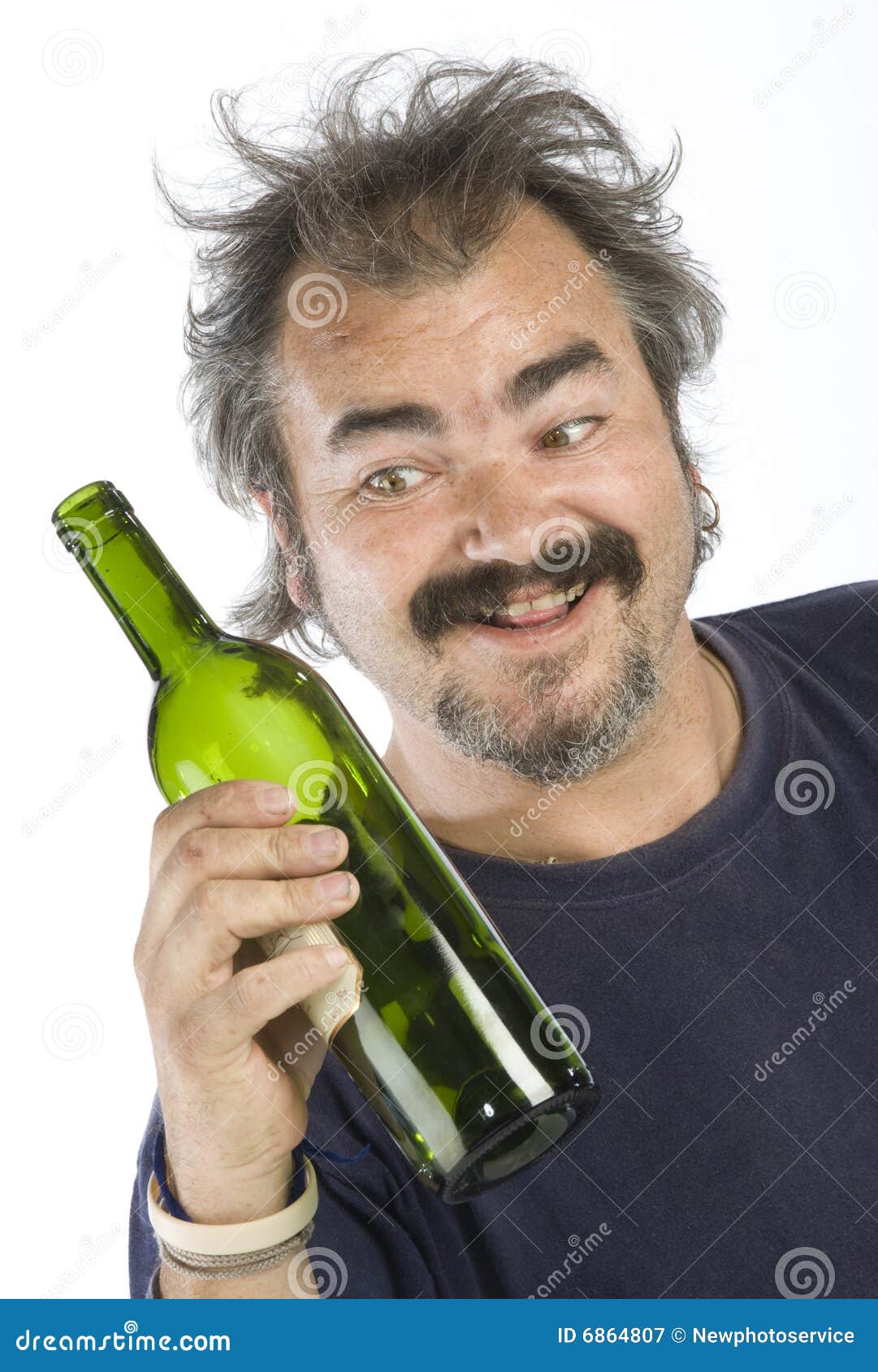 Portrait of a drunk man stock image. Image of blank, celebrate - 6864807