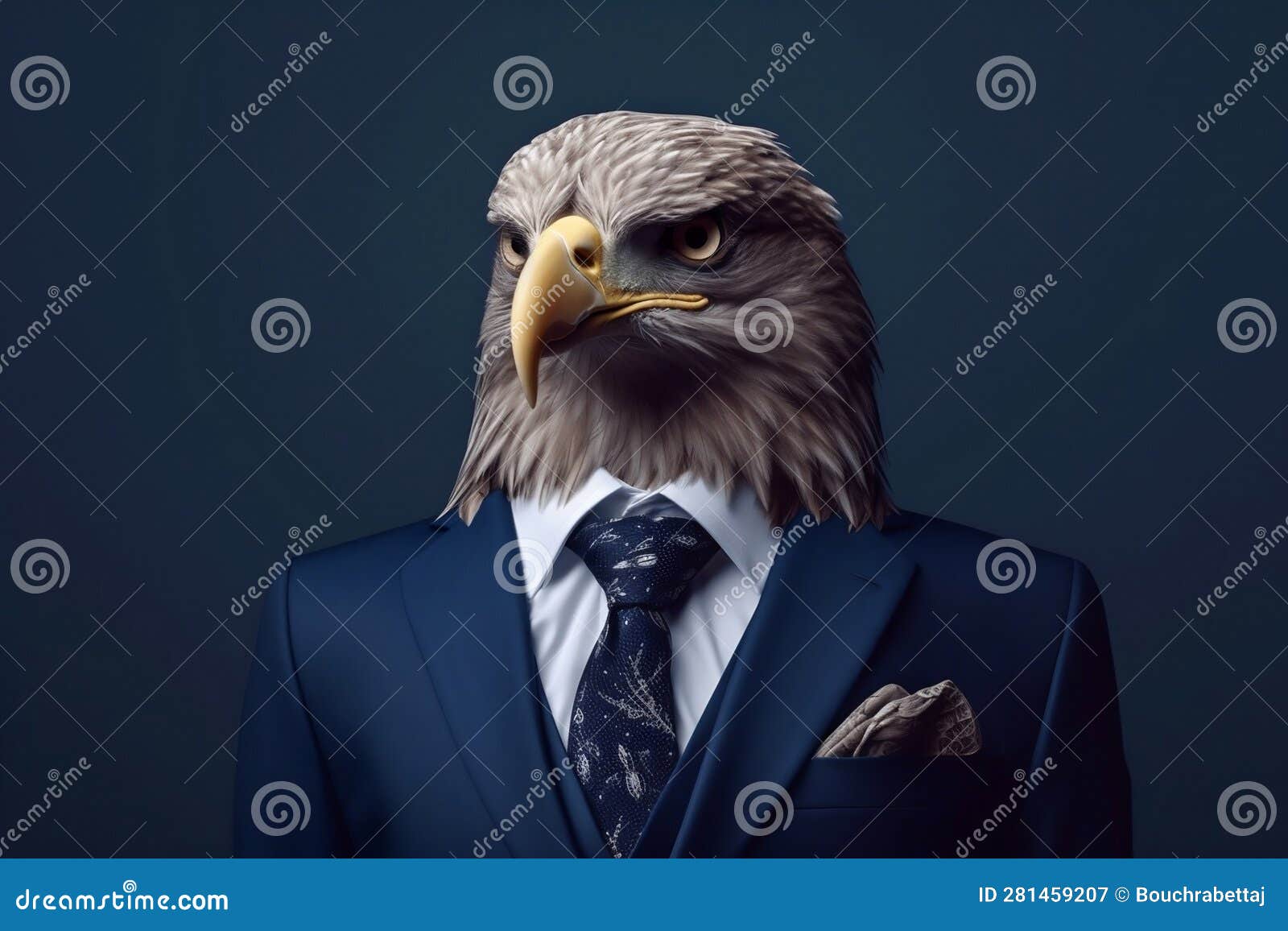Portrait of a Eagle Dressed in a Formal Business Suit Stock ...