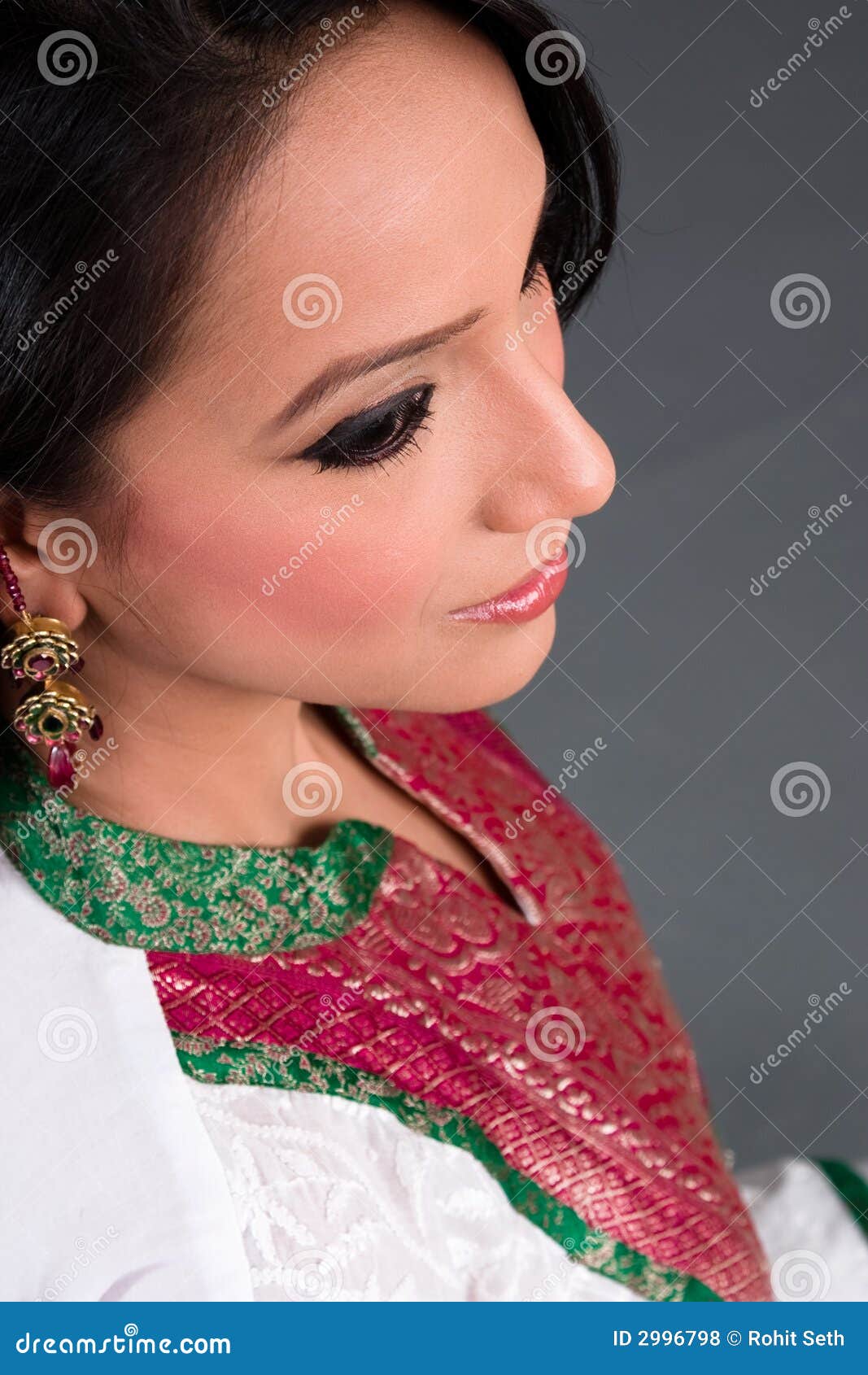 Portrait of an East Indian Wom Stock Photo - Image of indian ...