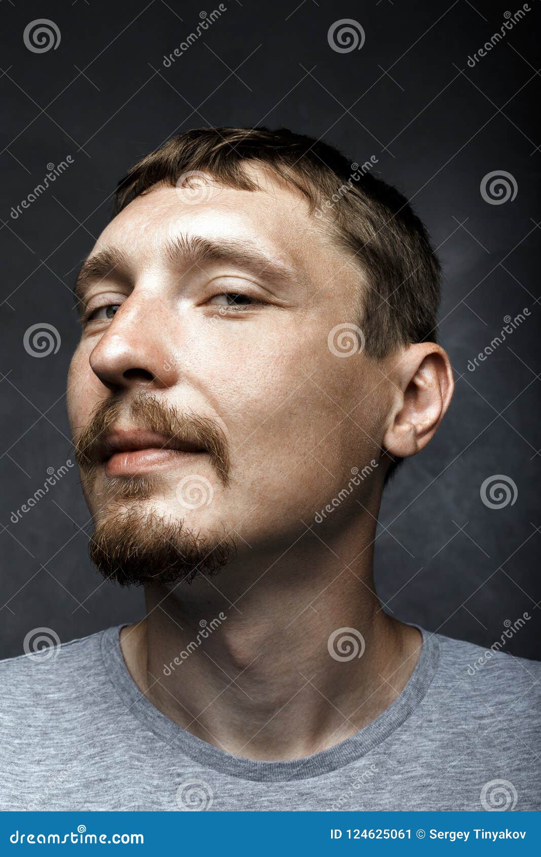 Portrait of an Eccentric Charismatic Creative Haughty Man, Close-up ...