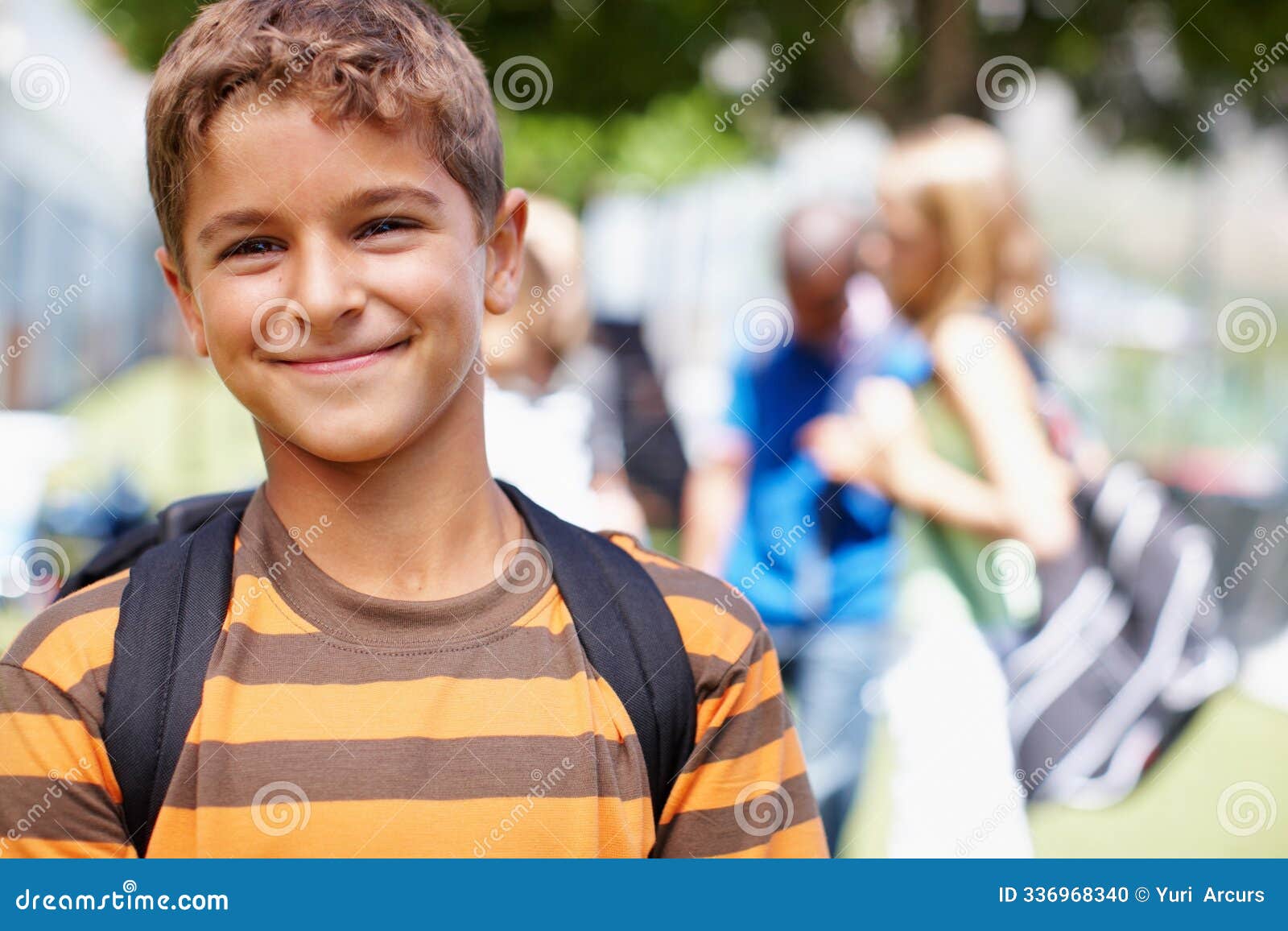 Portrait, Education and Youth with Boy at School for Learning, Students ...