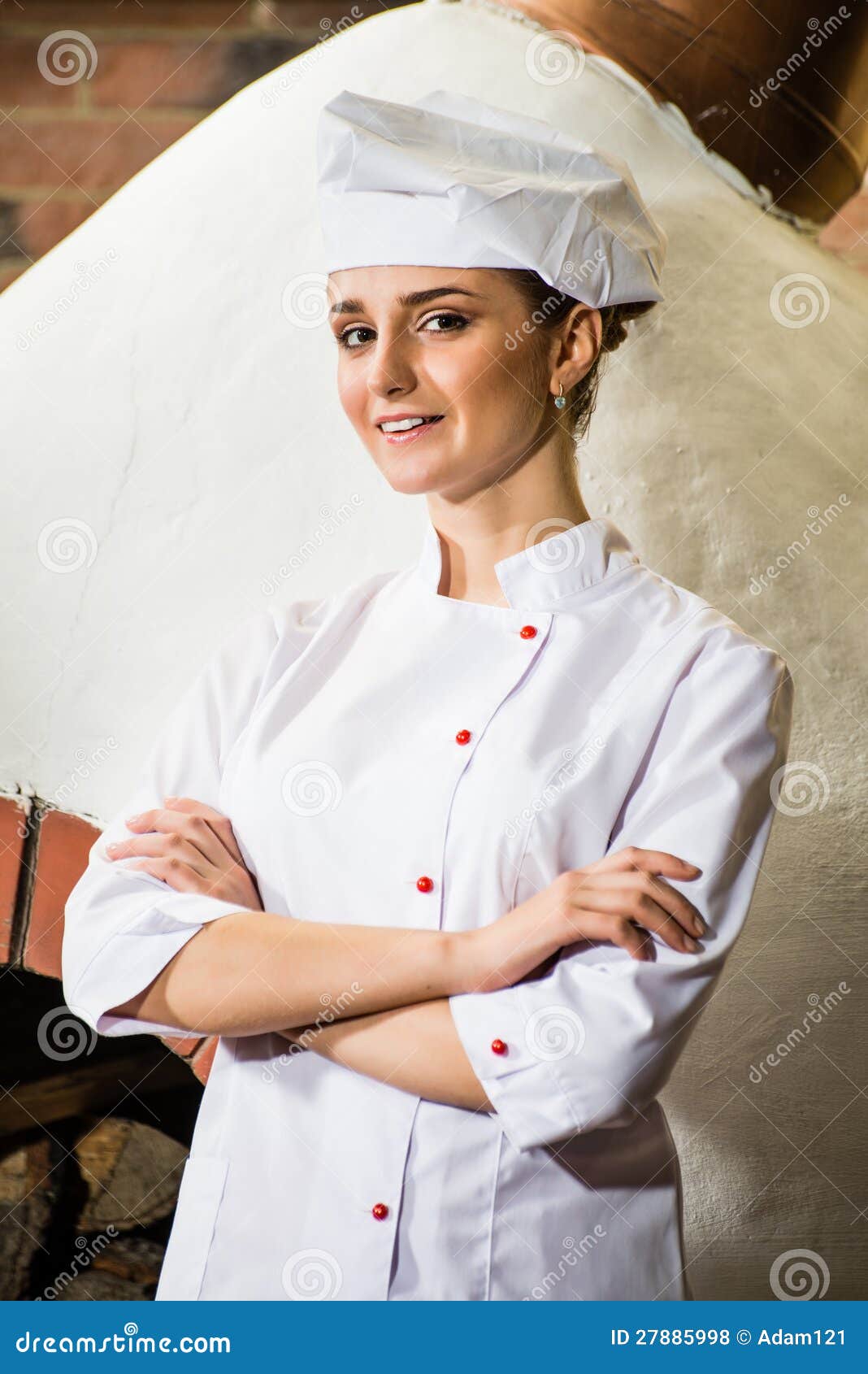 Portrait eines Kochs stockfoto. Bild von erwachsener - 27885998