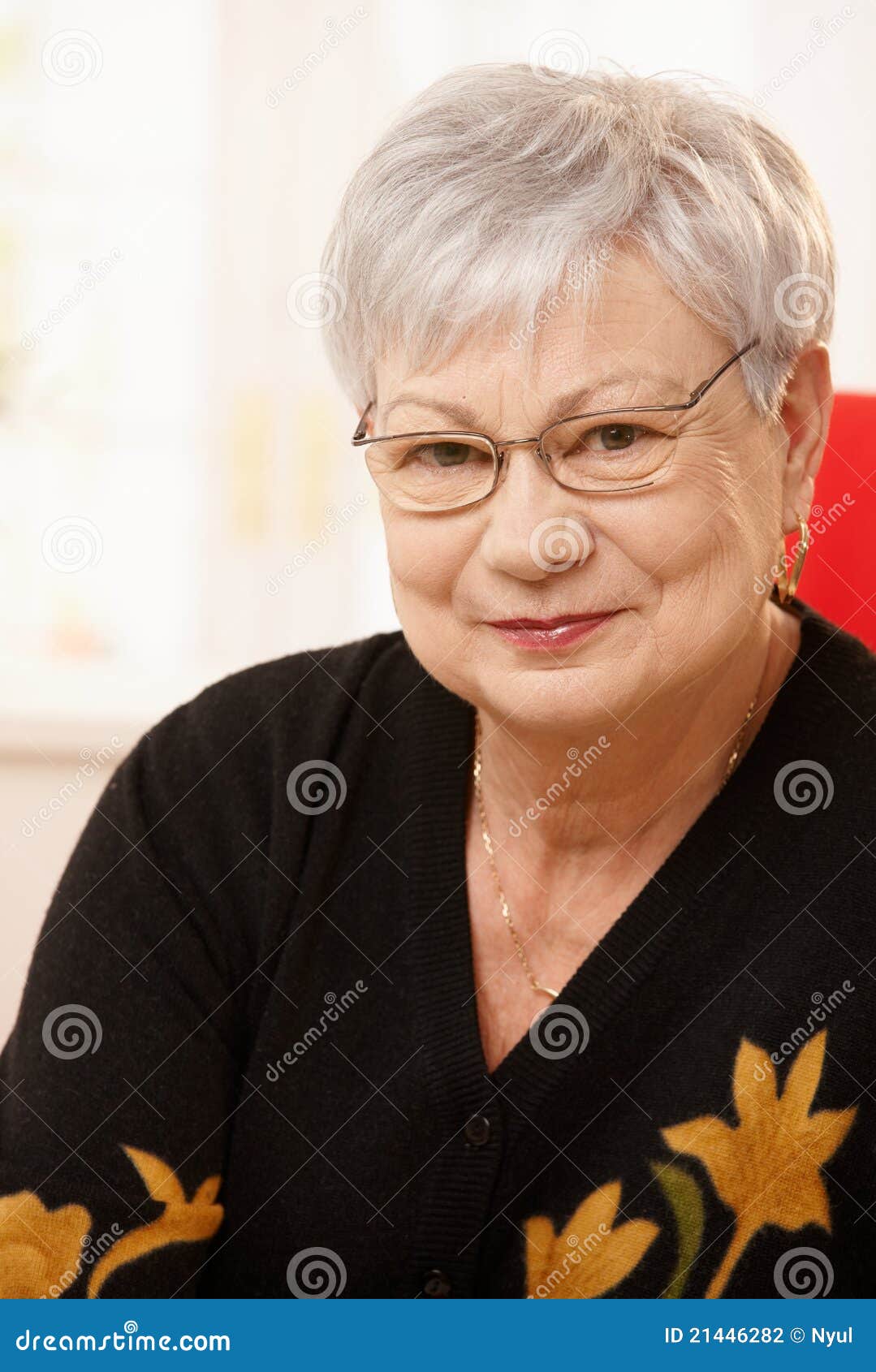 Portrait of elderly lady stock photo. Image of healthy - 21446282