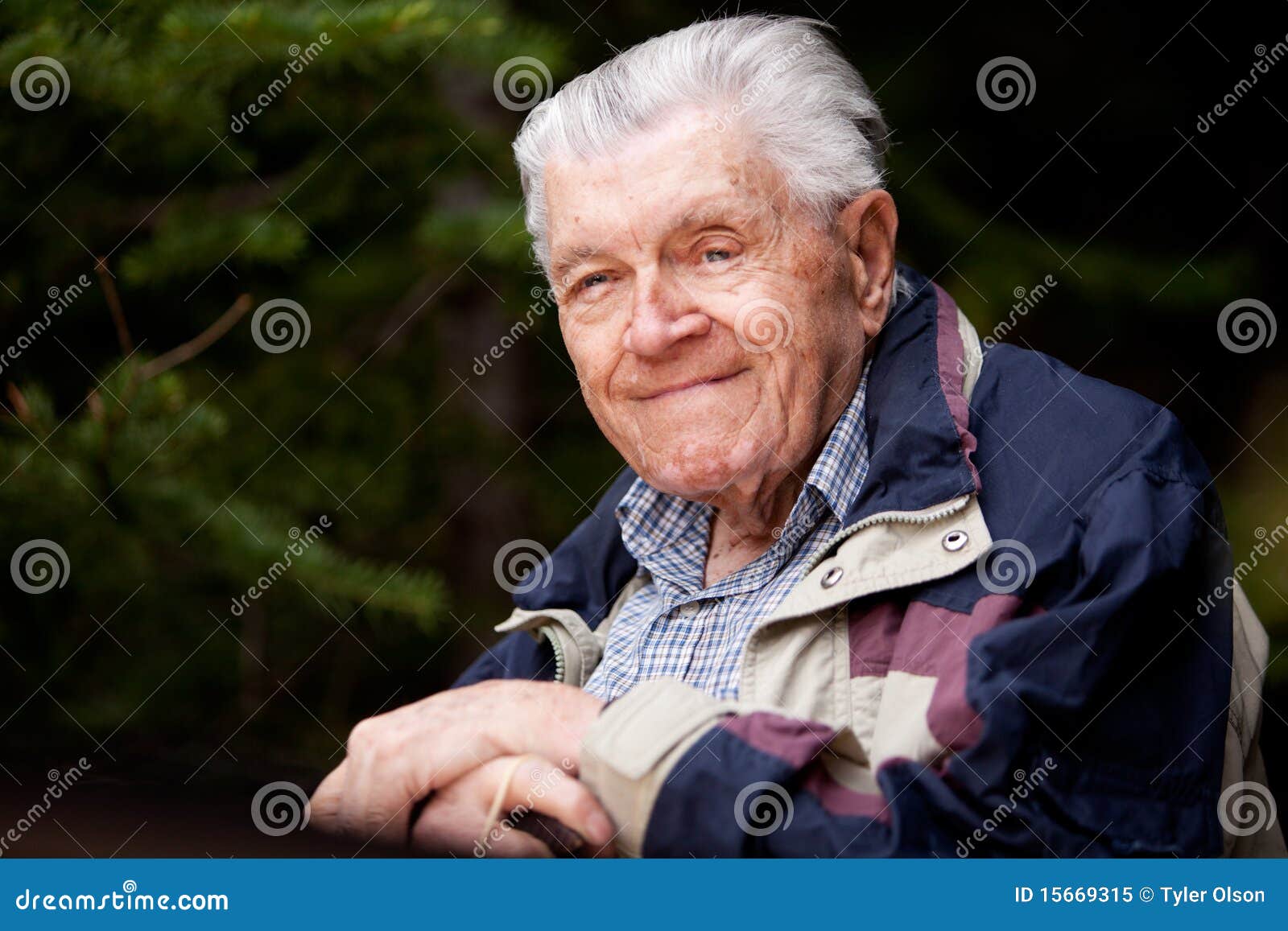 Portrait Elderly Man stock image. Image of nature, male - 15669315