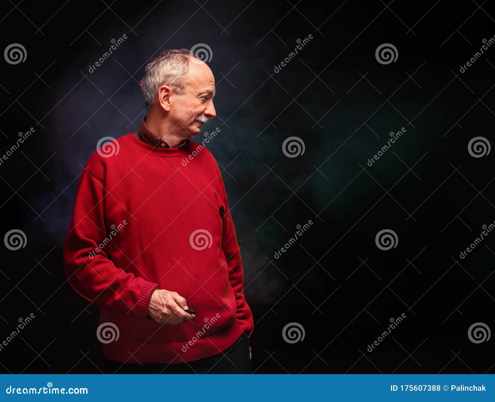 Portrait of an elderly man stock photo. Image of aged - 175607388