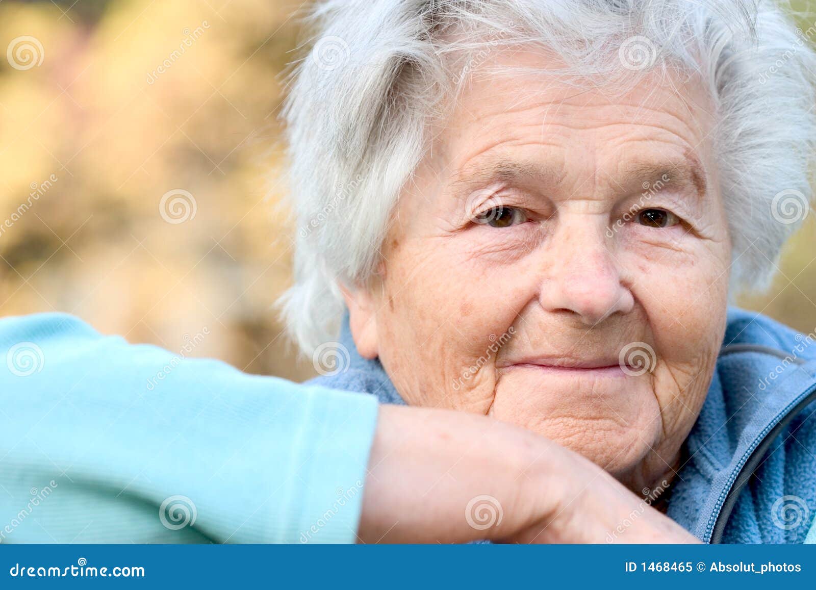 Portrait of an Elderly Woman Stock Image - Image of adult, healthcare ...