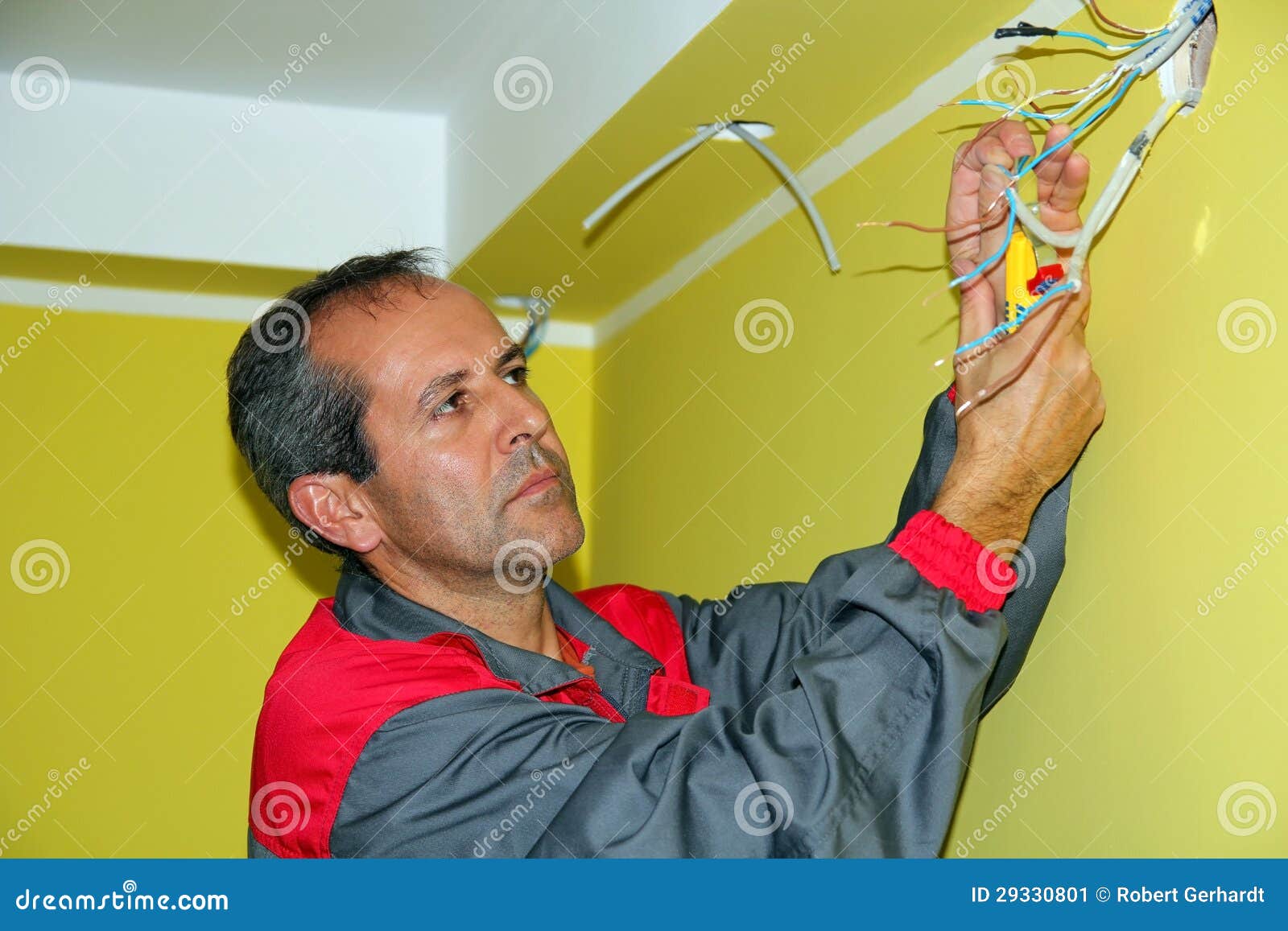 Portrait of an Electrician stock image. Image of knowledge - 29330801
