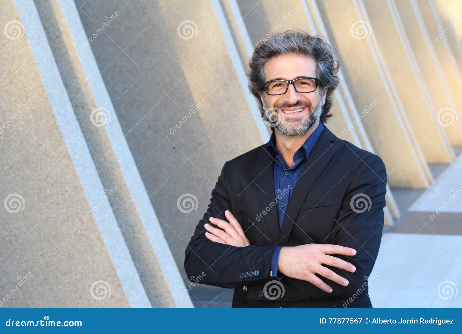 Portrait of an Elegant CEO Smiling Stock Image - Image of office ...