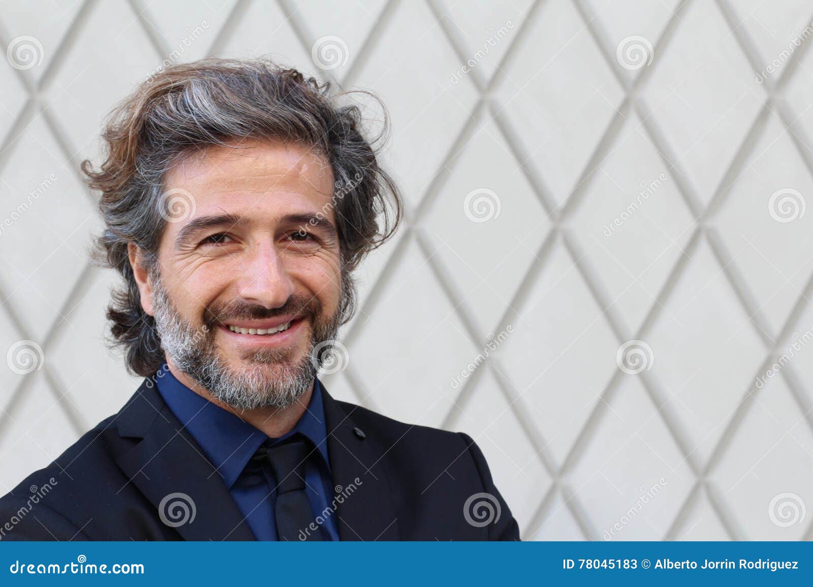Portrait of an Elegant CEO Smiling with Space for Copy Stock Image ...