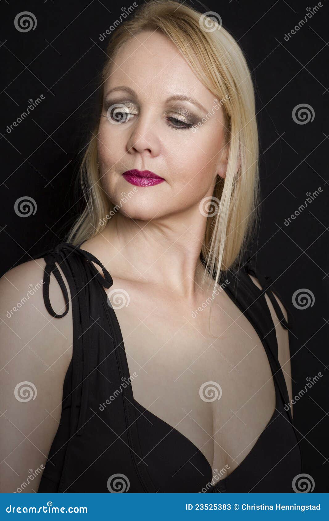 Portrait of Elegant Mature Woman in Black Dress. Stock Image - Image of ... Portrait of Elegant Mature Woman in Black Dress. Stock Image - Image of ...