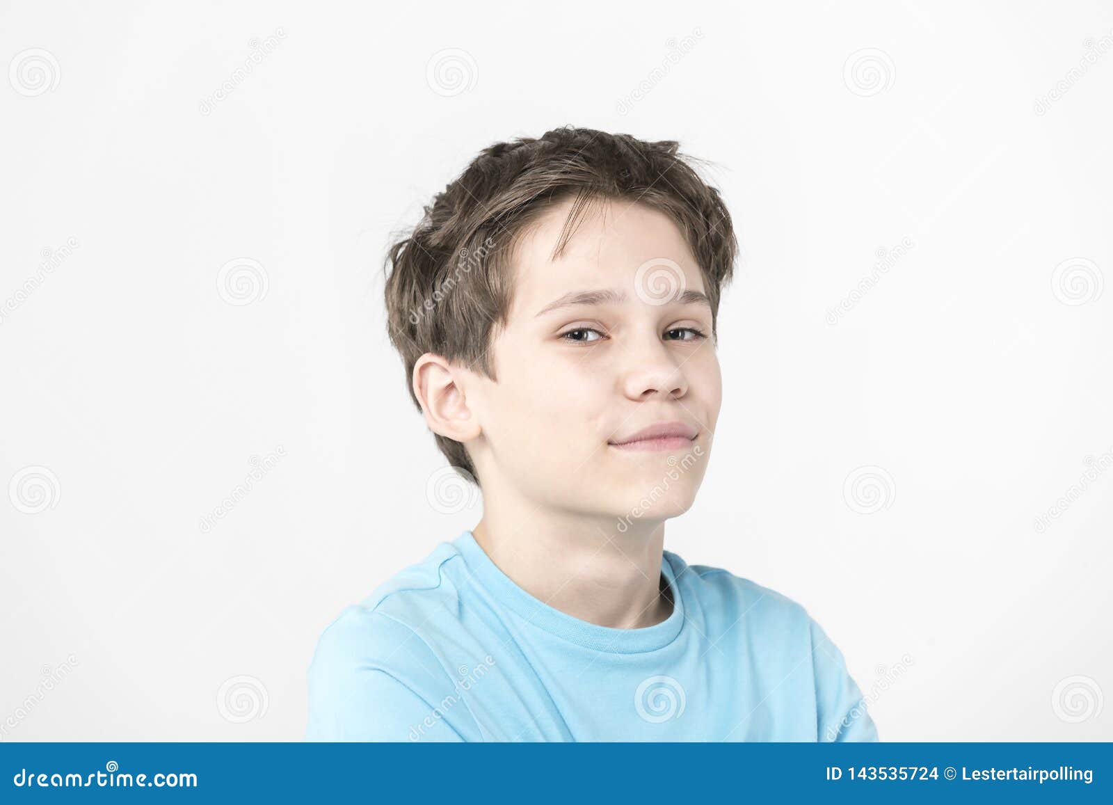 Portrait of an Emotional Boy Stock Photo - Image of bright, leisure ...