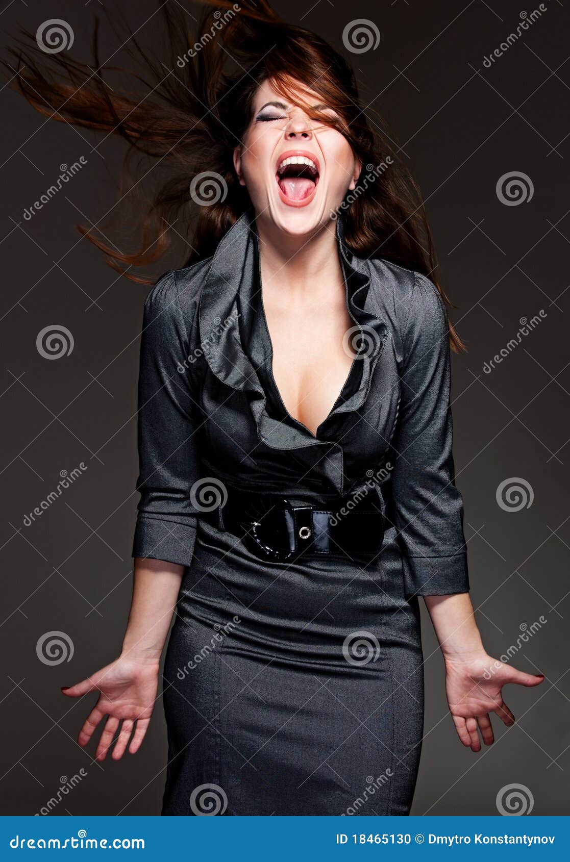Portrait Of Emotional Woman Stock Photo - Image of glamor, brunette ... Portrait Of Emotional Woman Stock Photo - Image of glamor, brunette ...