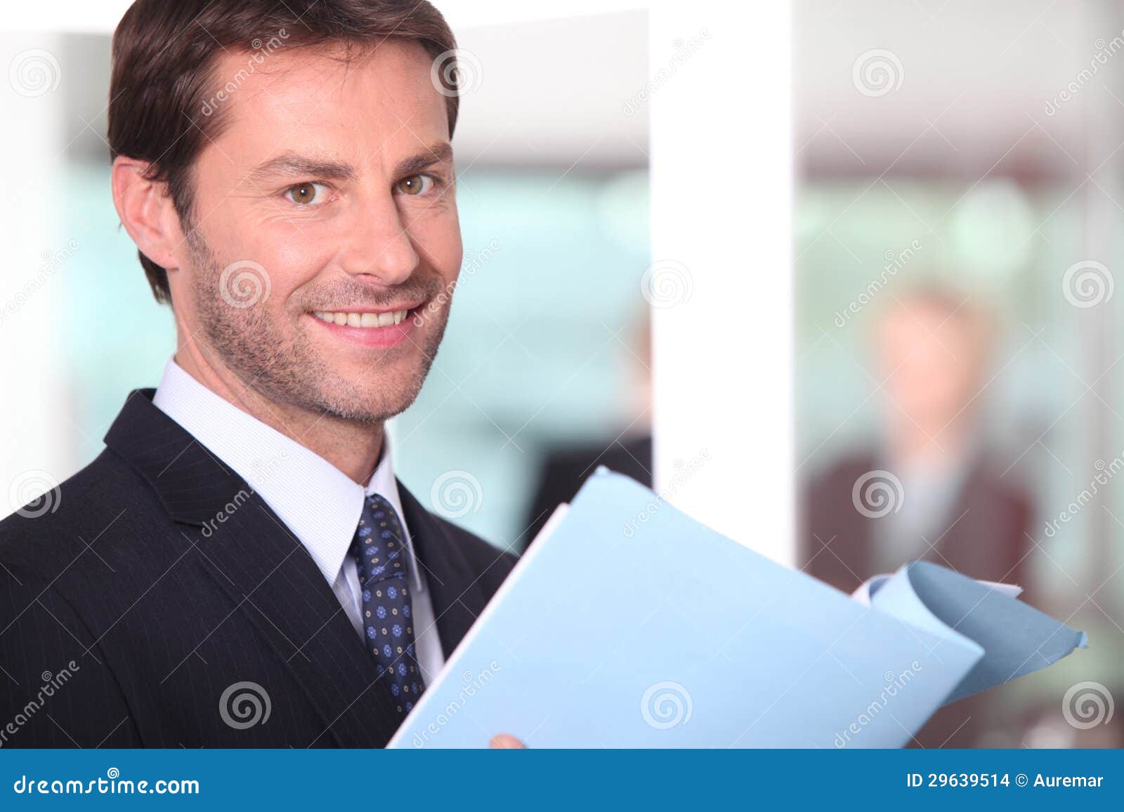 Portrait of an employee stock photo. Image of company - 29639514