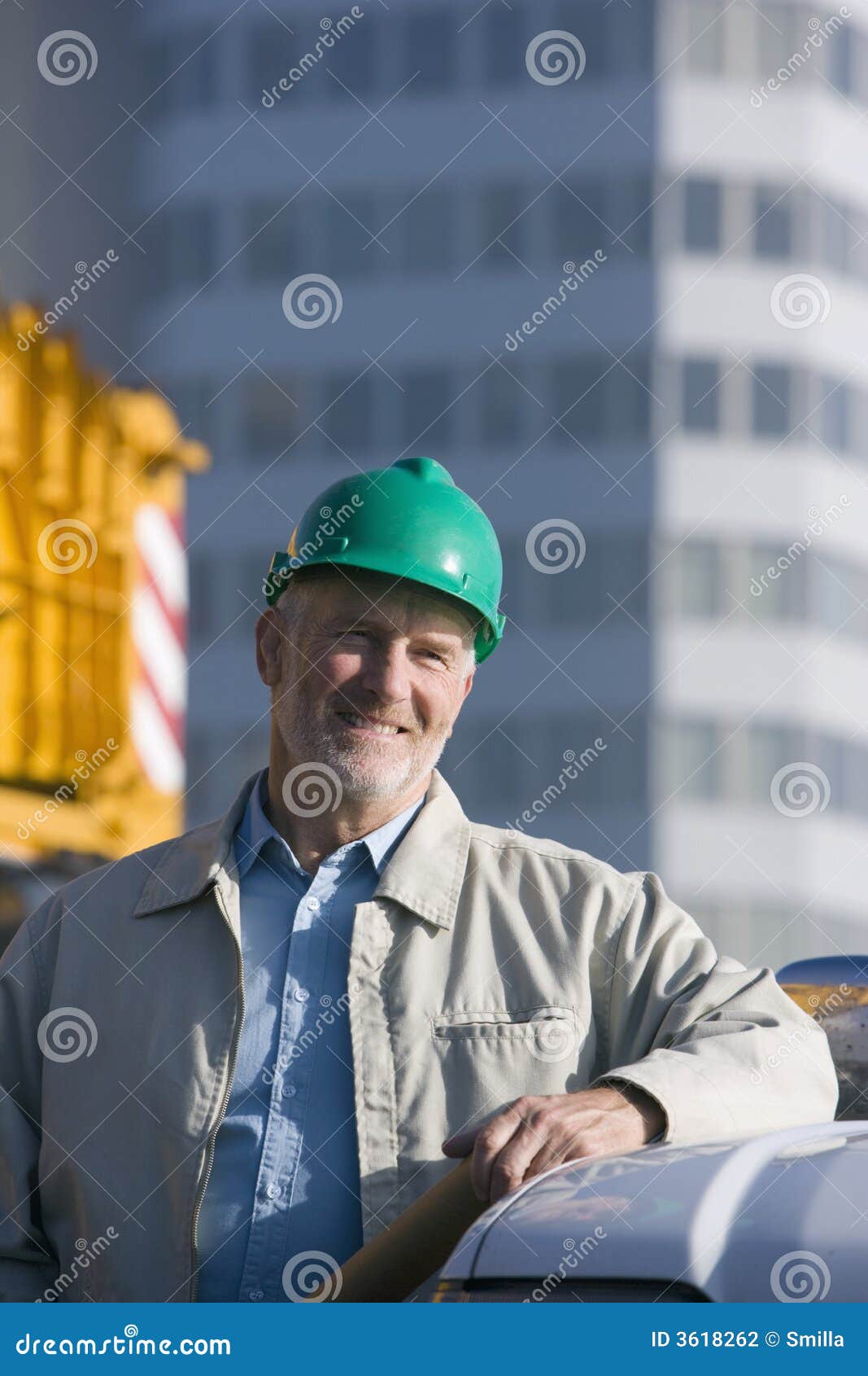 A portrait of an engineer stock photo. Image of hardhat - 3618262
