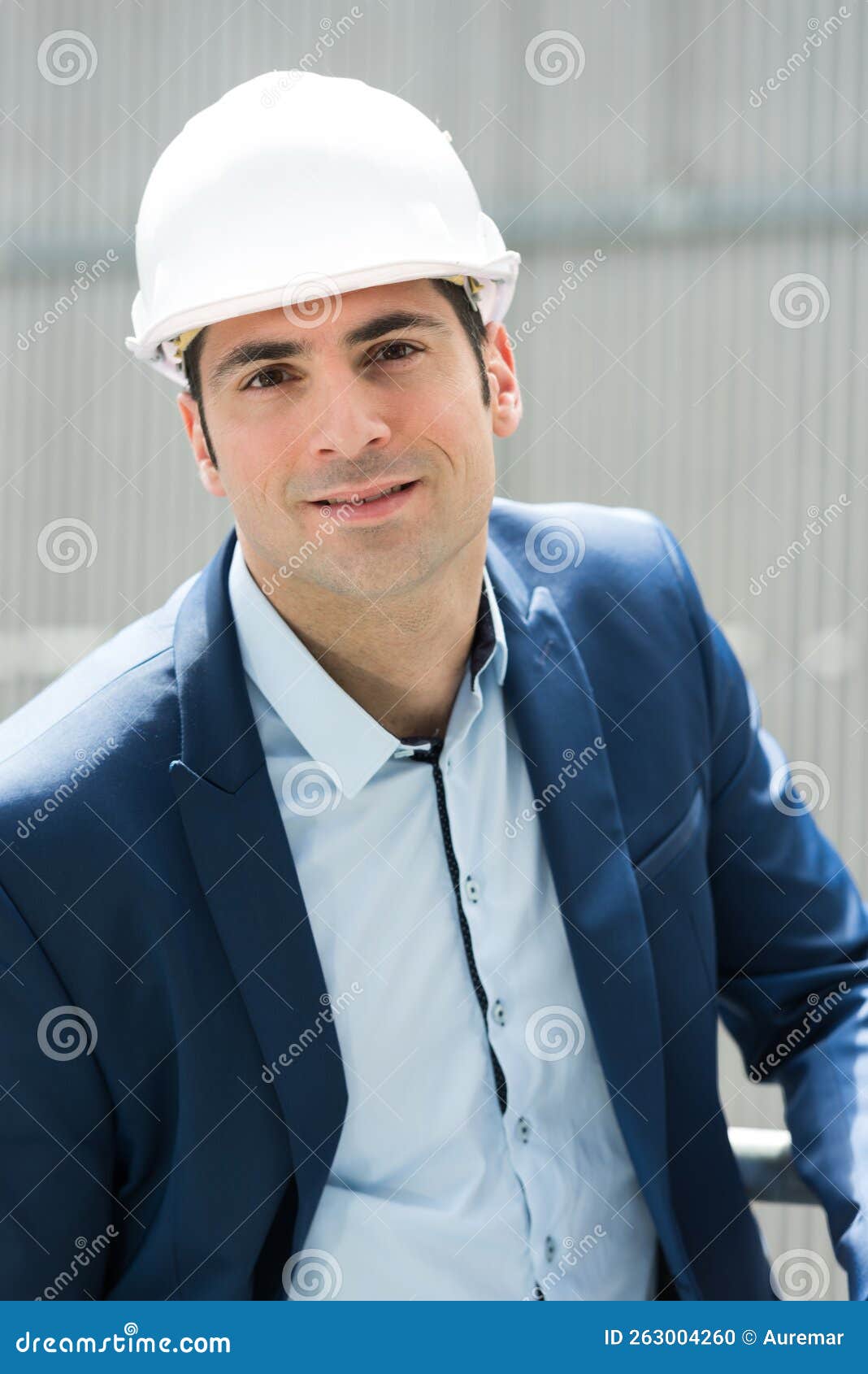Portrait Engineer on Construction Site Stock Photo - Image of modern ...