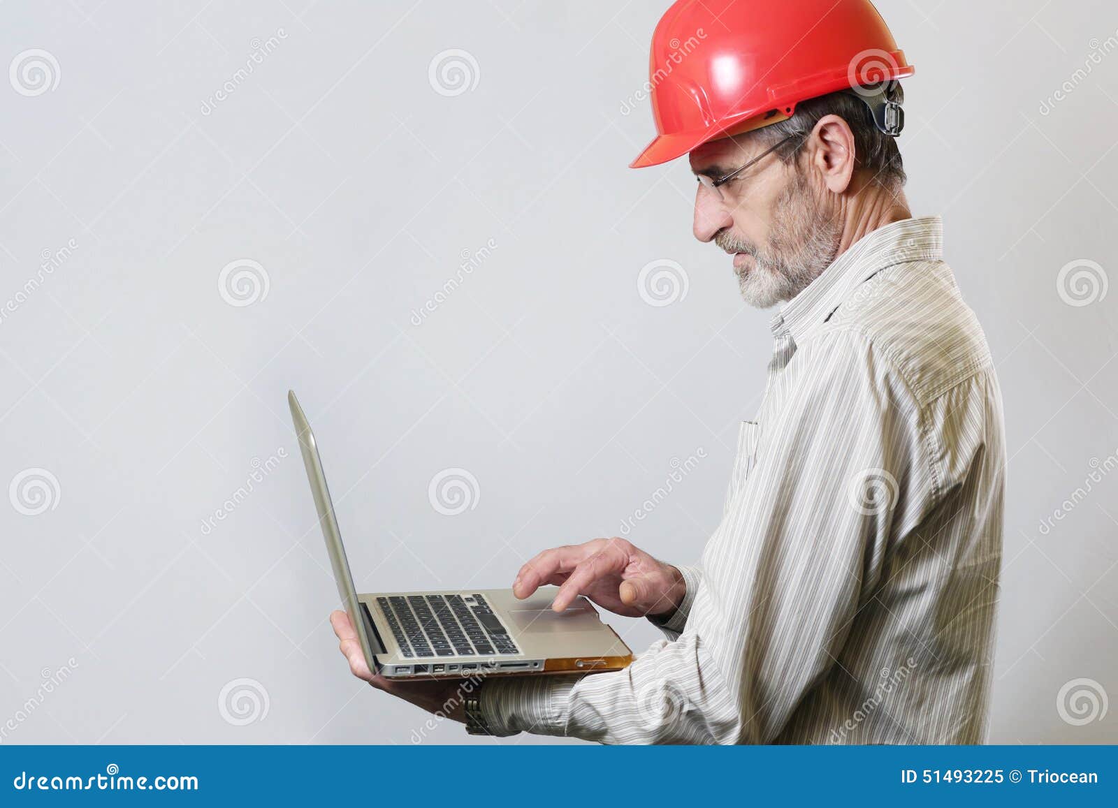 Portrait of an engineer stock image. Image of reading - 51493225