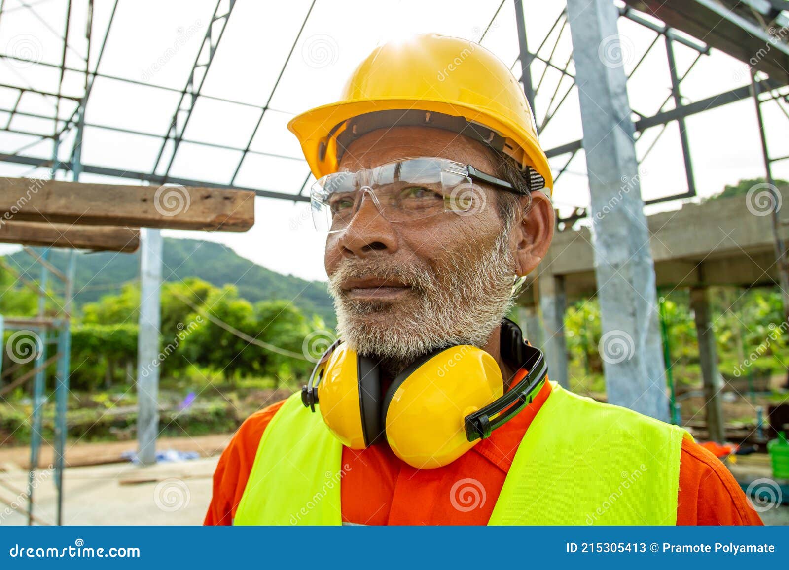 Portrait of Engineer Technician Senior Worker in Analyzing an ...