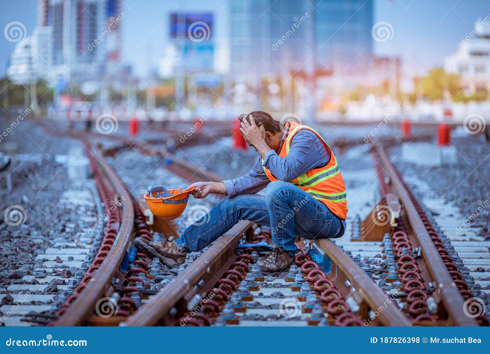 Portrait Engineer Under Inspection and Checking Construction Process ...