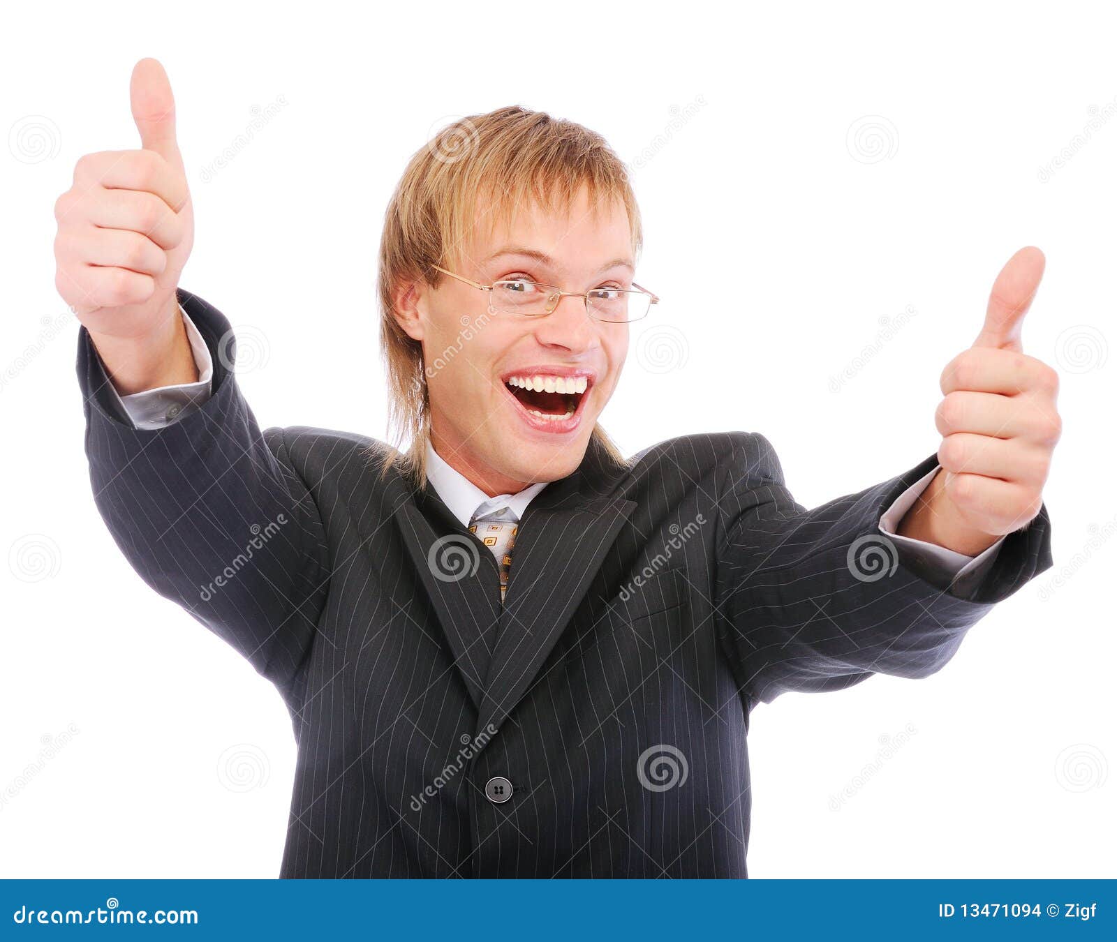 Portrait of a Excited Business Man Stock Photo - Image of excited ...