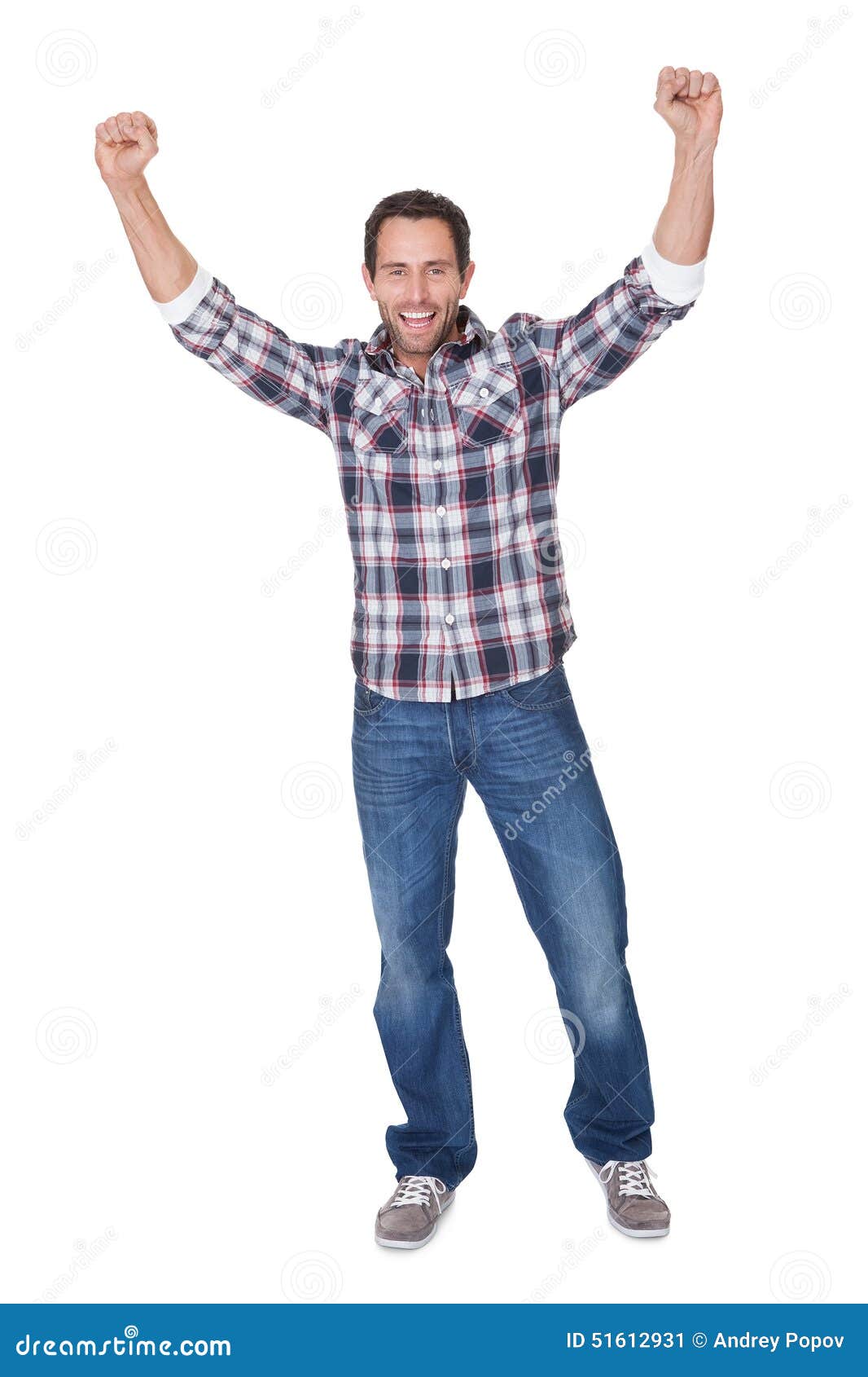 Excited Middle Aged Employee Shaking Hands With Company Boss Royalty ...