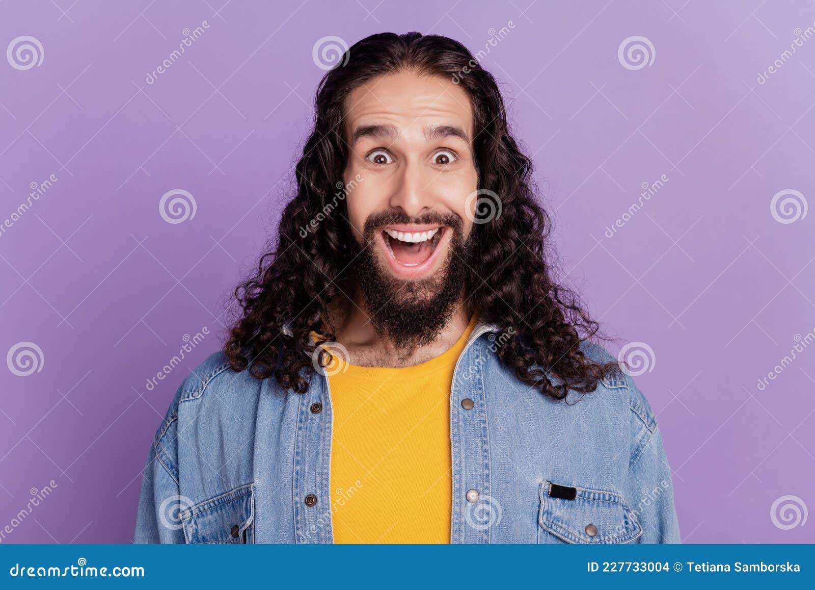 Portrait Of Excited Surprised Guy Look Camera Open Mouth Shock Reaction