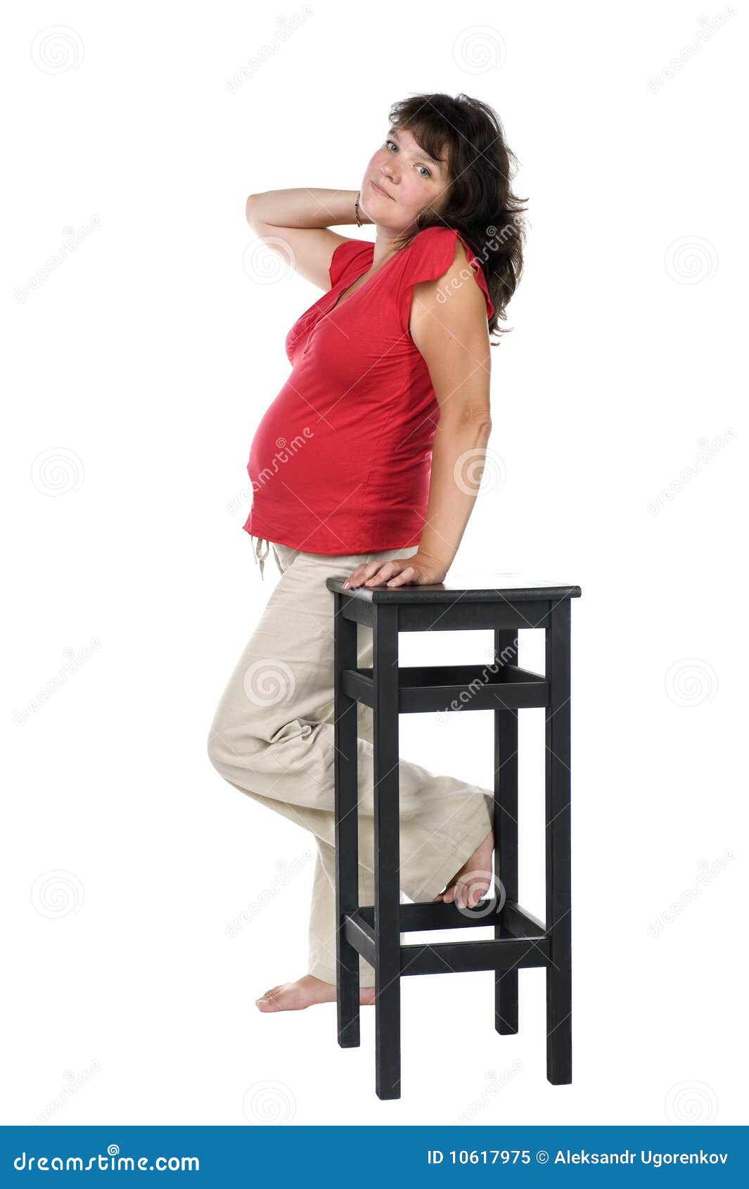 Portrait expectant mother stock image. Image of hand - 10617975